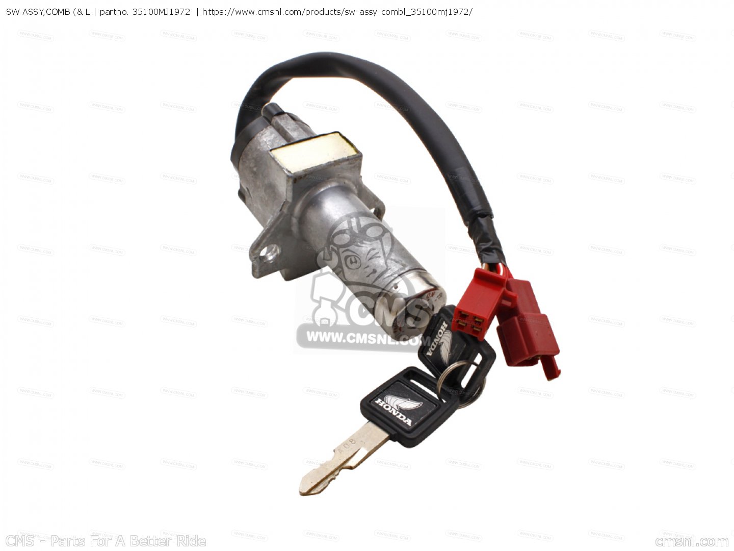 SW ASSY,COMB (& L for CBX750P2 2001 (1) GENERAL EXPORT / TYPE 6 KPH PLB ...