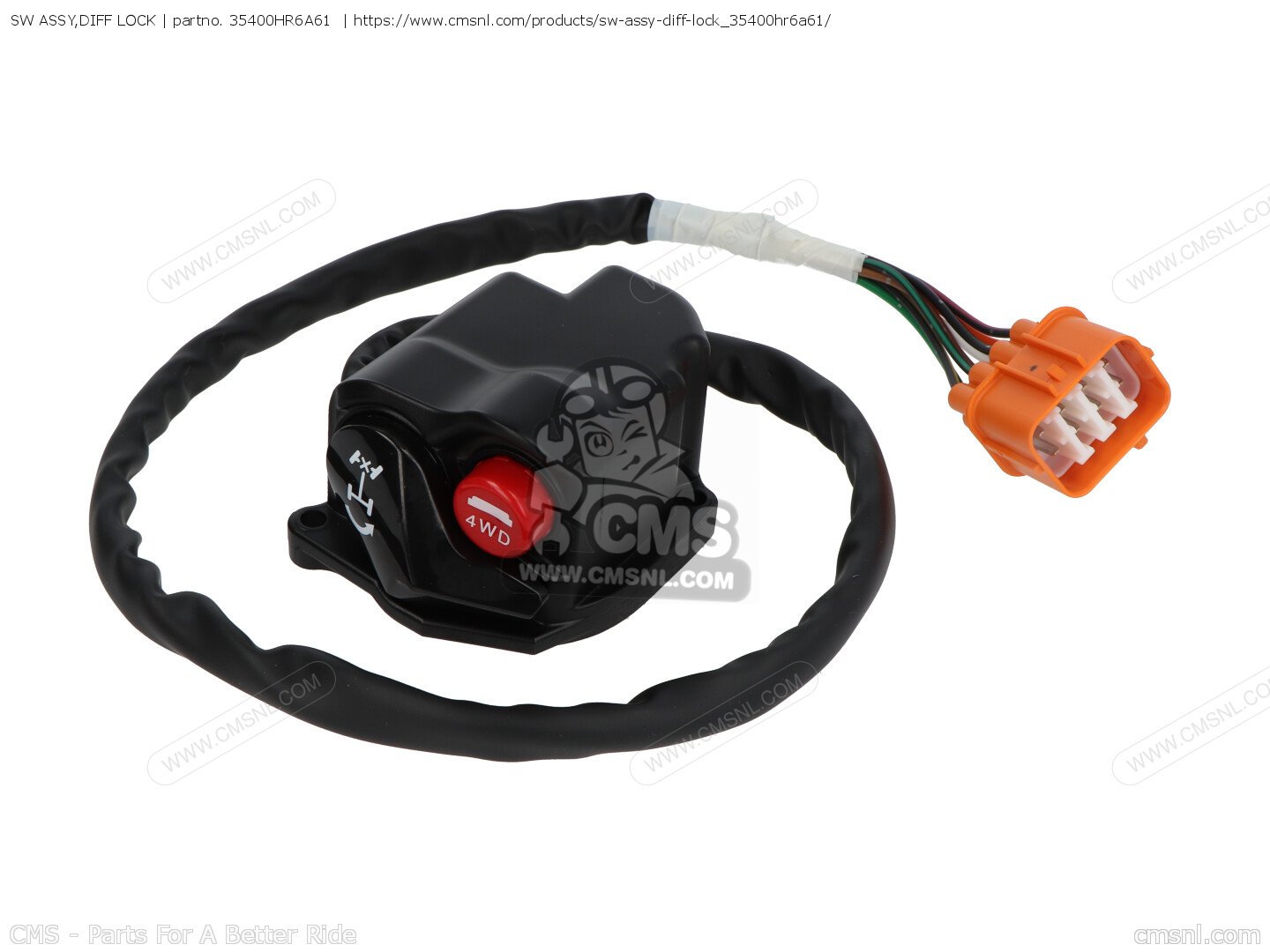 35400HR6A61: SW ASSY,DIFF LOCK Honda - buy the 35400-HR6-A61 at CMSNL