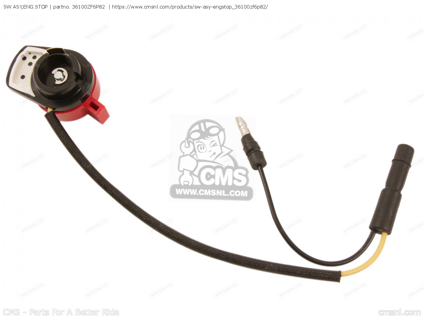 36100ZF6P82: SW ASSY,ENG.STOP Honda - buy the 36100-ZF6-P82 at CMSNL