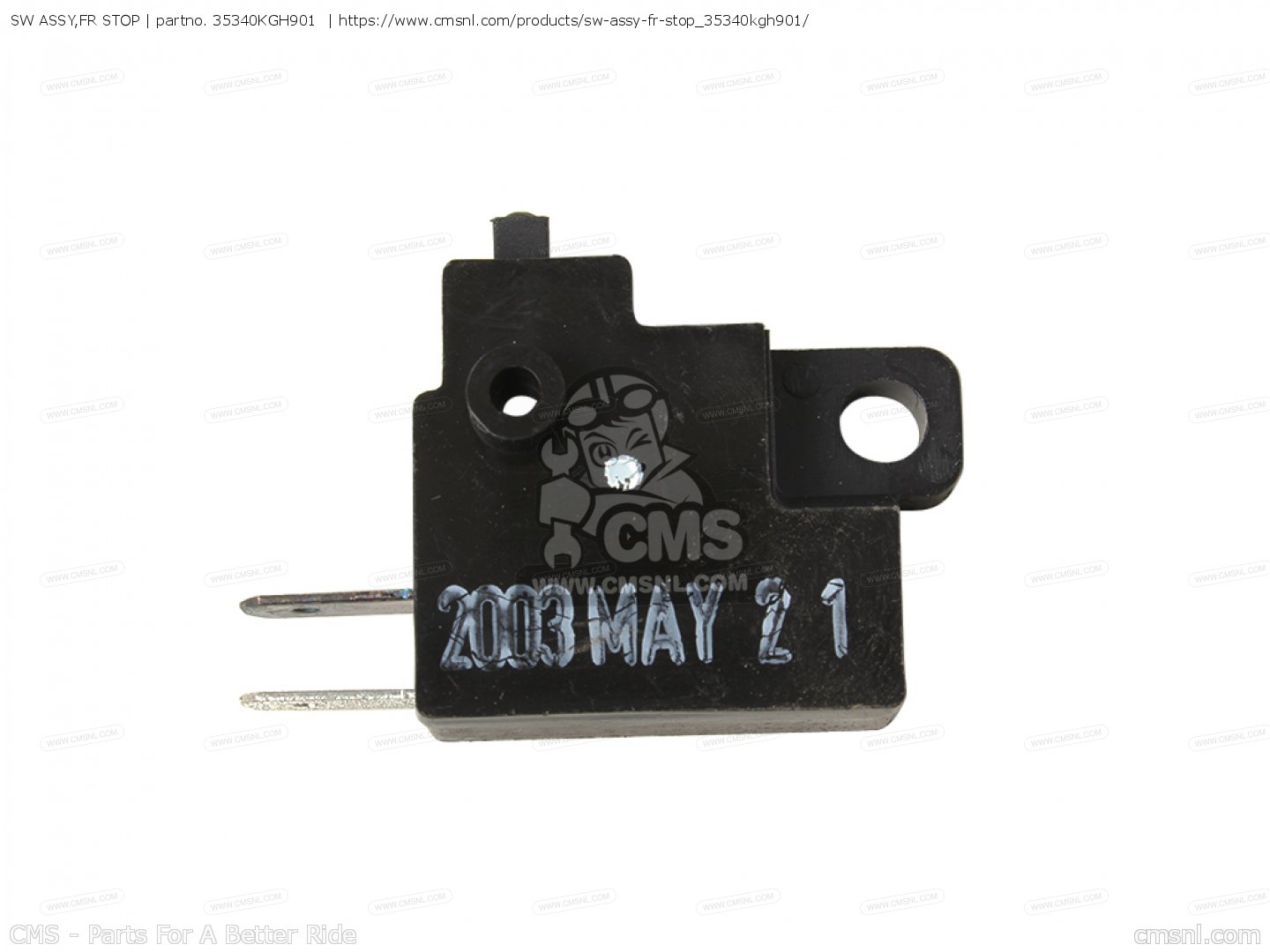 35340KGH901: SW ASSY,FR STOP Honda - buy the 35340-KGH-901 at CMSNL