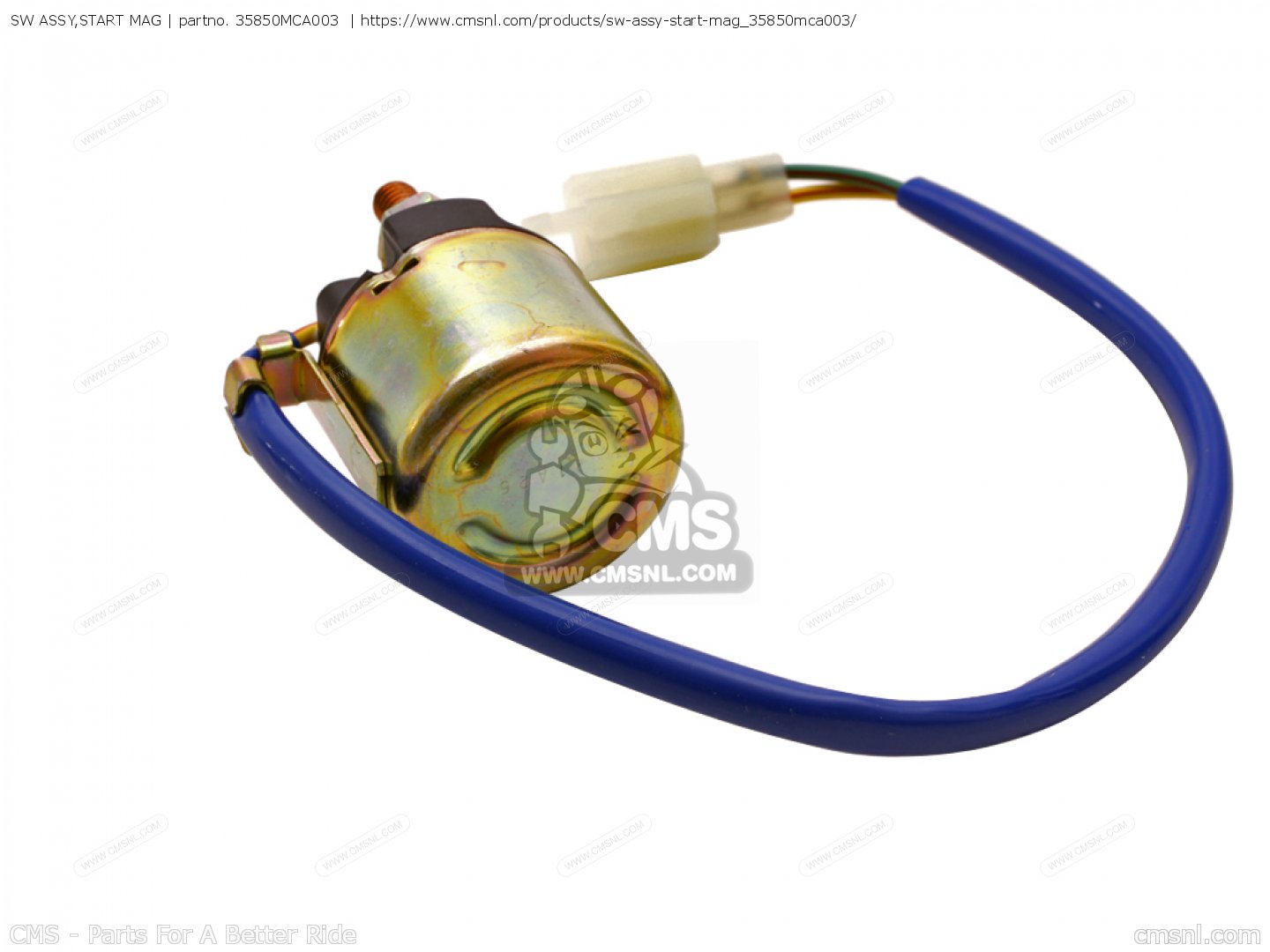 35850MCA003: SW ASSY,START MAG Honda - buy the 35850-MCA-003 at CMSNL