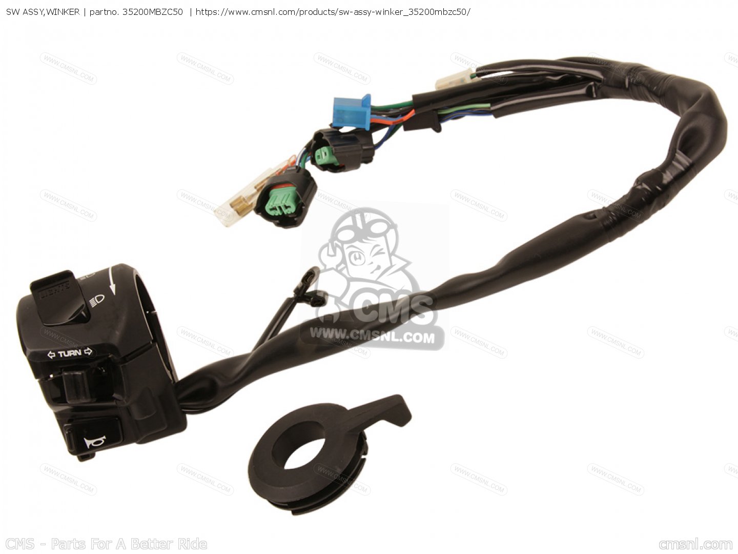 35200MBZC50: SW ASSY,WINKER Honda - buy the 35200-MBZ-C50 at CMSNL