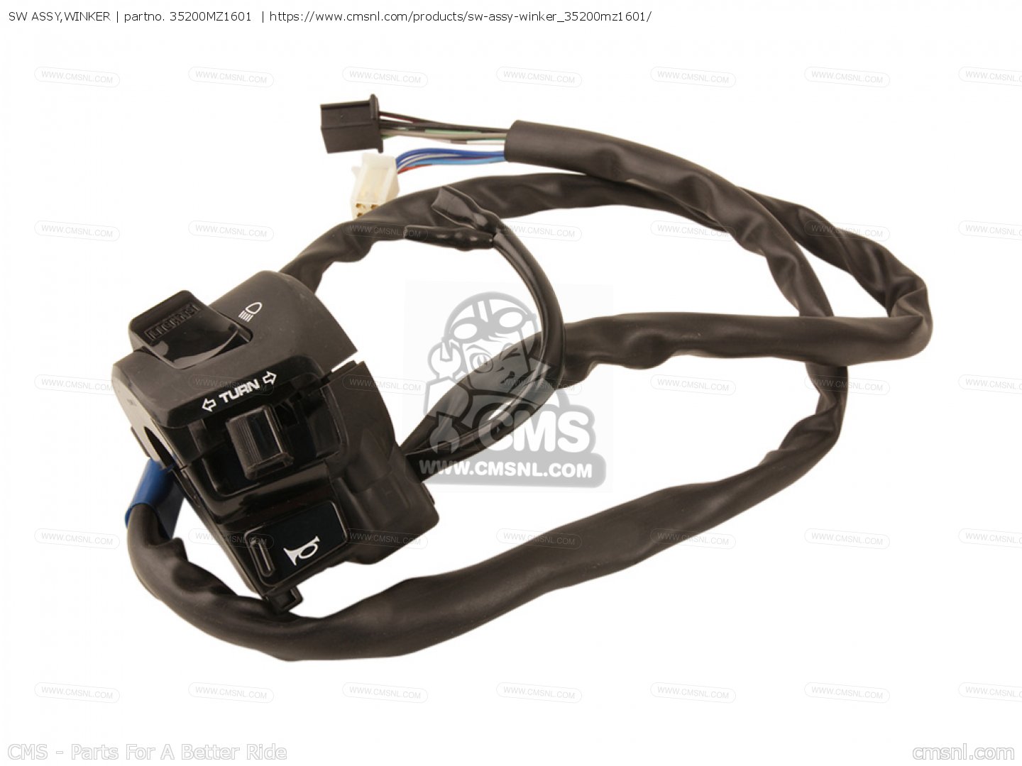 35200MZ1601: SW ASSY,WINKER Honda - buy the 35200-MZ1-601 at CMSNL