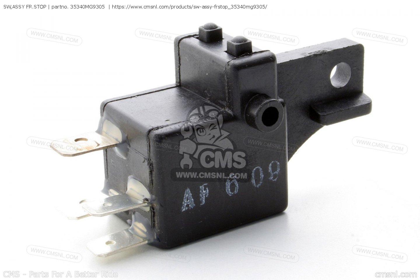 35340MG9305: SW,ASSY FR.STOP Honda - buy the 35340-MG9-305 at CMSNL
