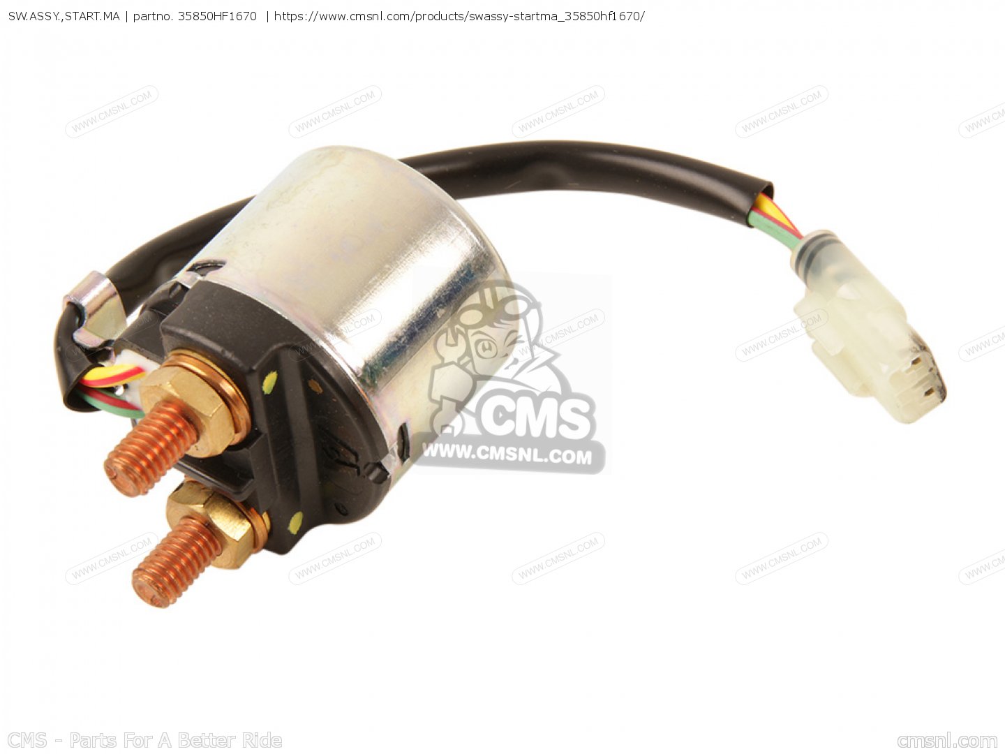 35850HF1670: SW.ASSY.,START.MA Honda - buy the 35850-HF1-670 at CMSNL