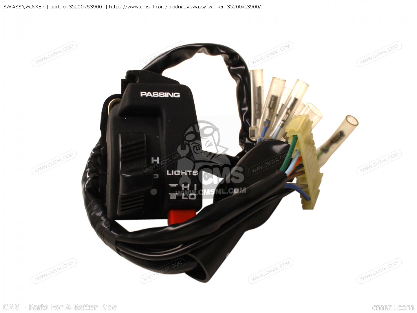 35200KS3900: Sw.assy,winker Honda - buy the 35200-KS3-900 at CMSNL