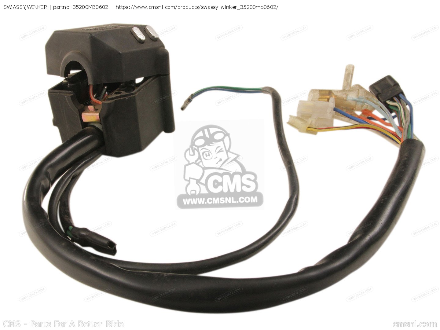35200MB0602: SW.ASSY,WINKER Honda - buy the 35200-MB0-602 at CMSNL