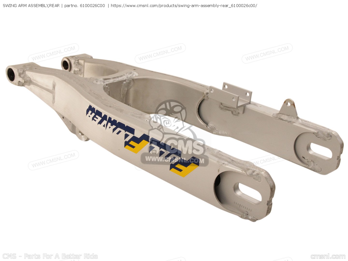 6100026C00: SWING ARM ASSEMBLY,REAR Suzuki - buy the 61000-26C00 at CMSNL