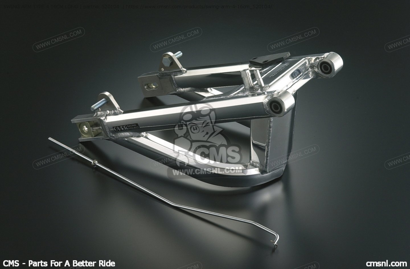 520104: SWING ARM TYPE 4 16CM LONG Over Racing - buy the 52-01-04 at CMSNL