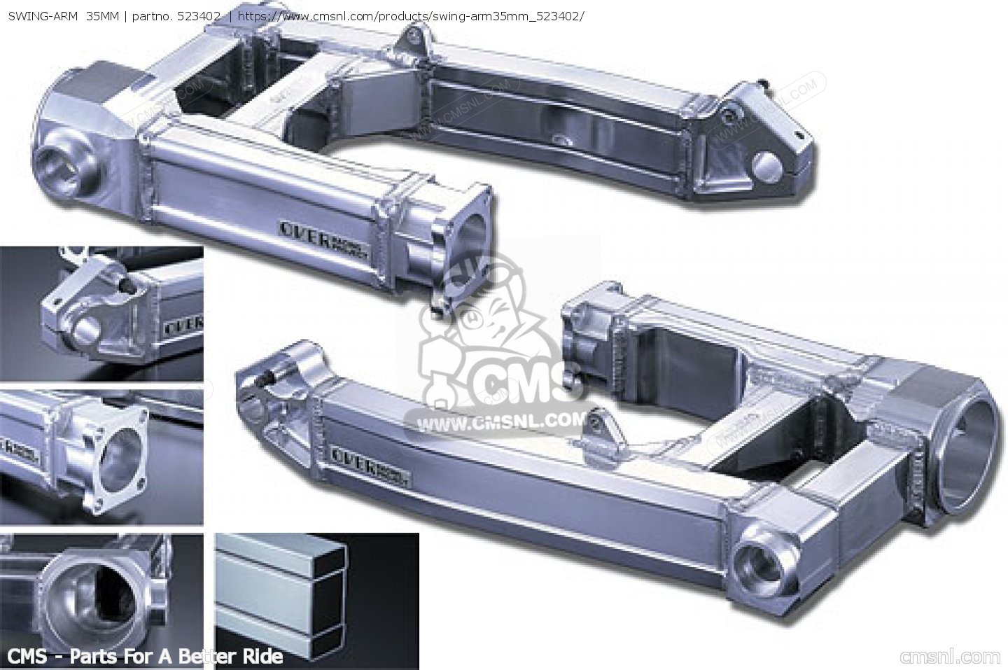 523402: Swing-arm 35mm Over Racing - buy the 52-34-02 at CMSNL