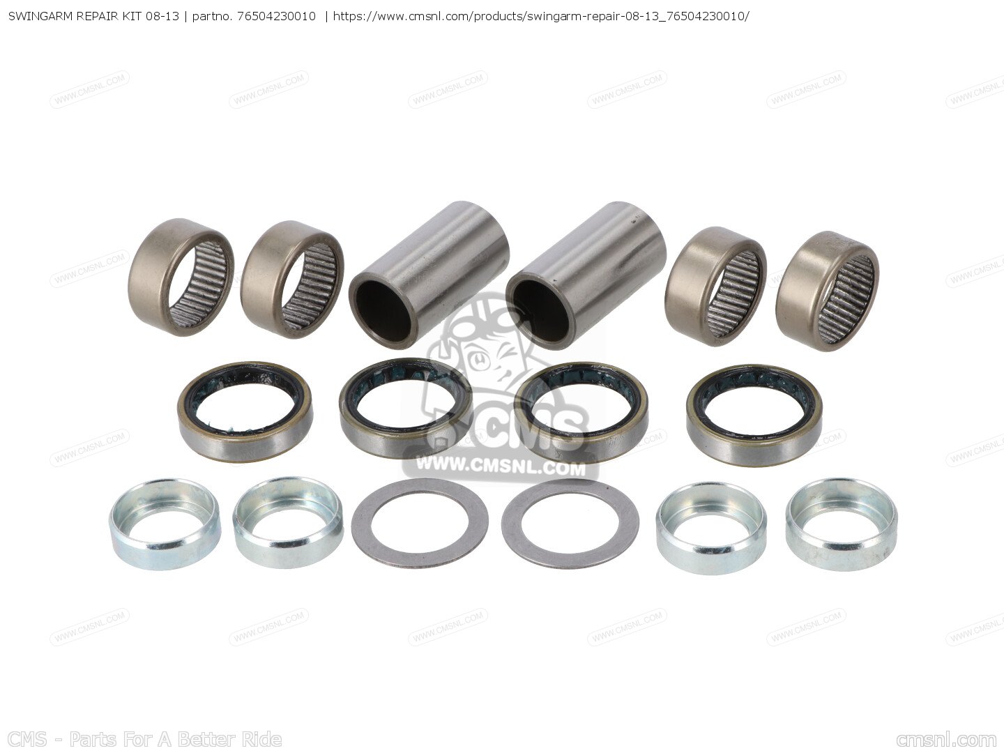 76504230010: SWINGARM REPAIR KIT 08-13 KTM - buy the 76504230010 at CMSNL