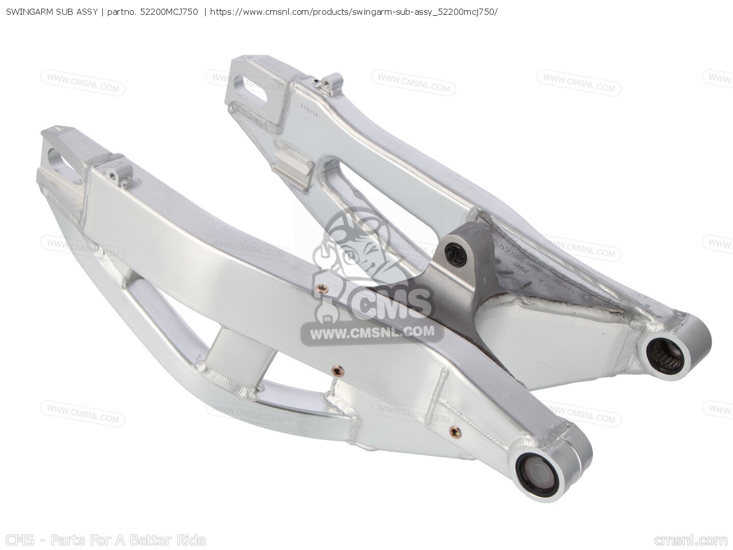 52200MCJ750: Swingarm Sub Assy Honda - buy the 52200-MCJ-750 at CMSNL