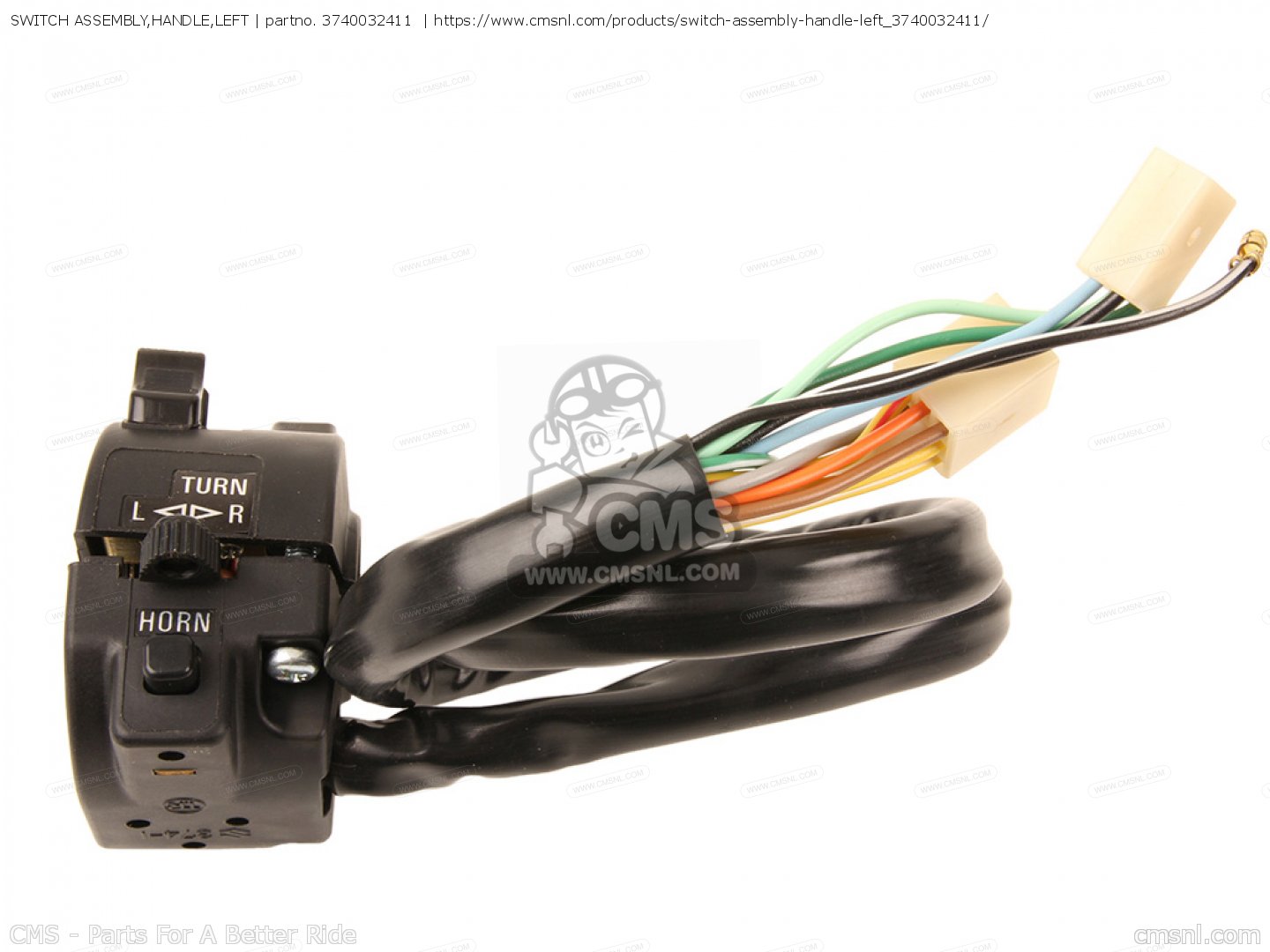 SWITCH ASSEMBLY,HANDLE,LEFT for Suzuki - order at CMSNL