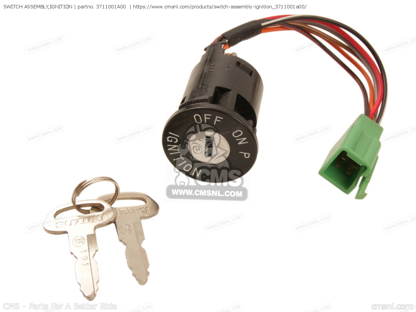 SWITCH ASSEMBLY,IGNITION for Suzuki - order at CMSNL