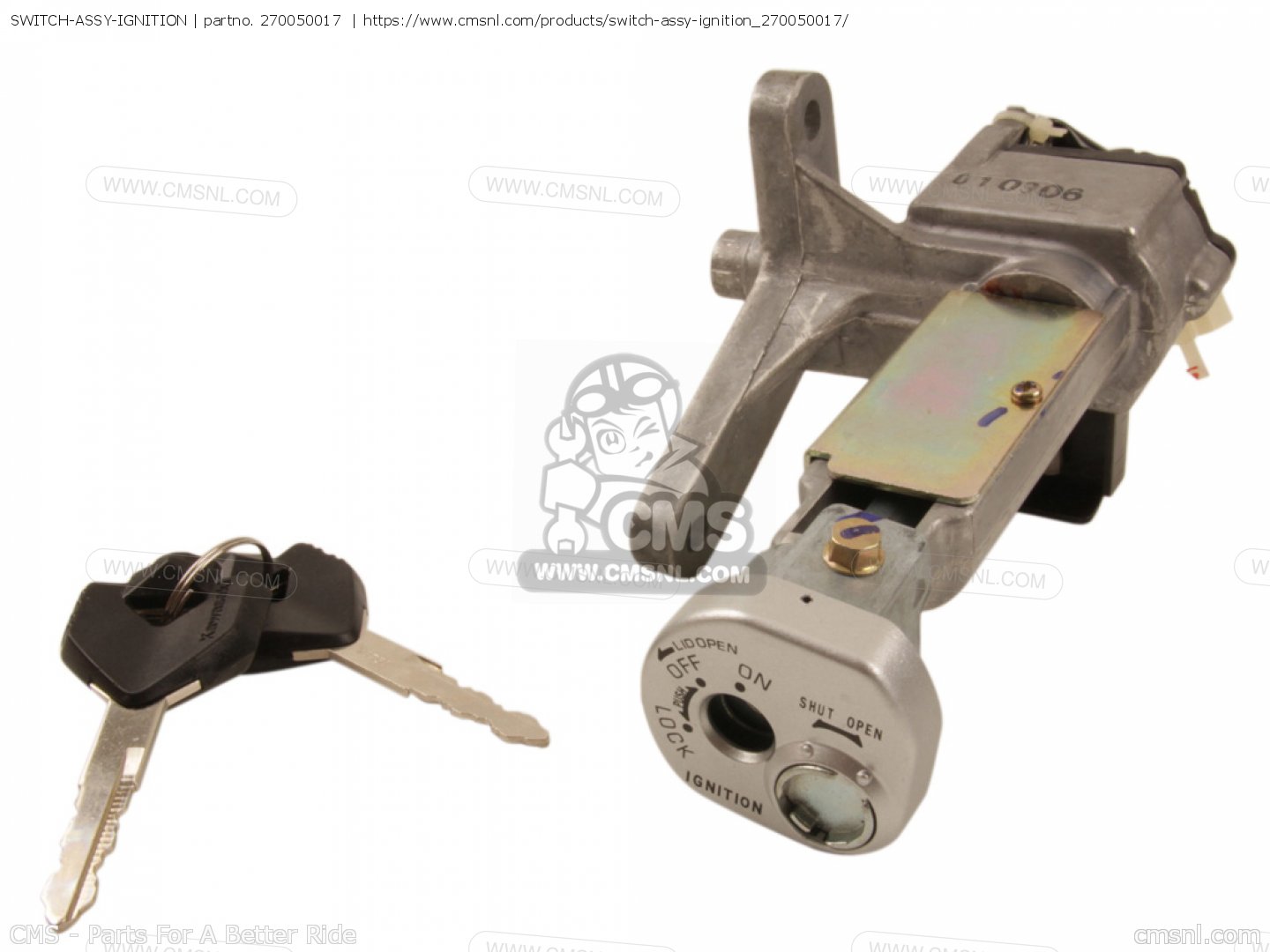 270050017: Switch-assy-ignition Kawasaki - buy the 27005-0017 at CMSNL