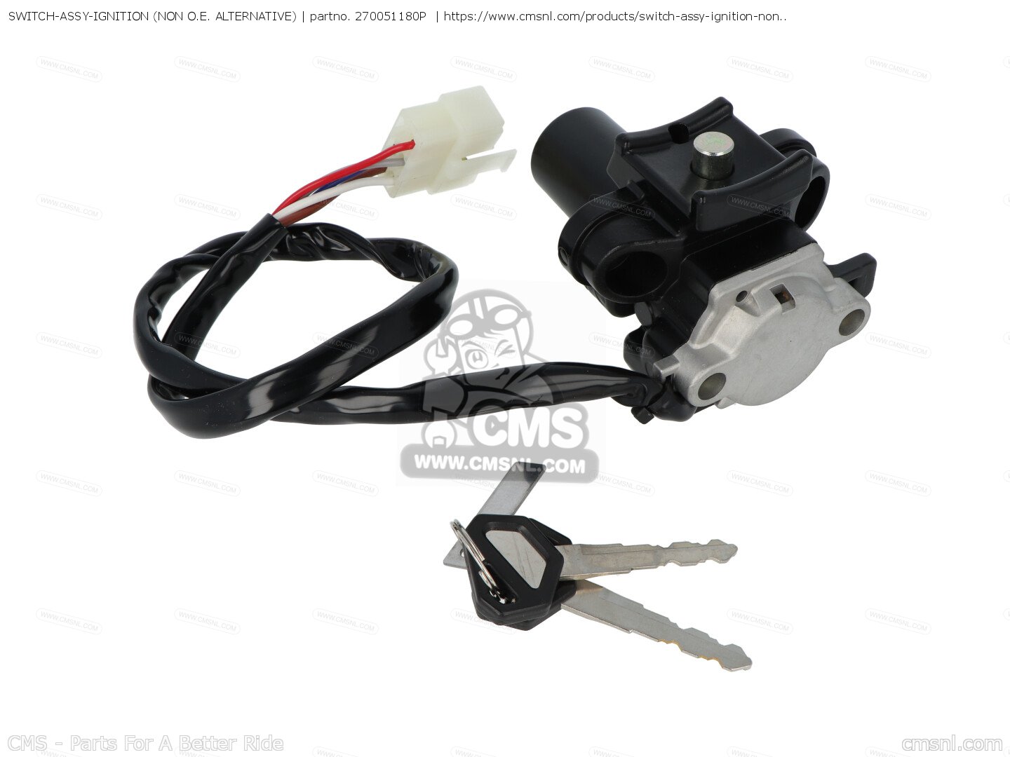 270051180P: Switch-assy-ignition Kawasaki - buy the 27005-1180P at CMSNL