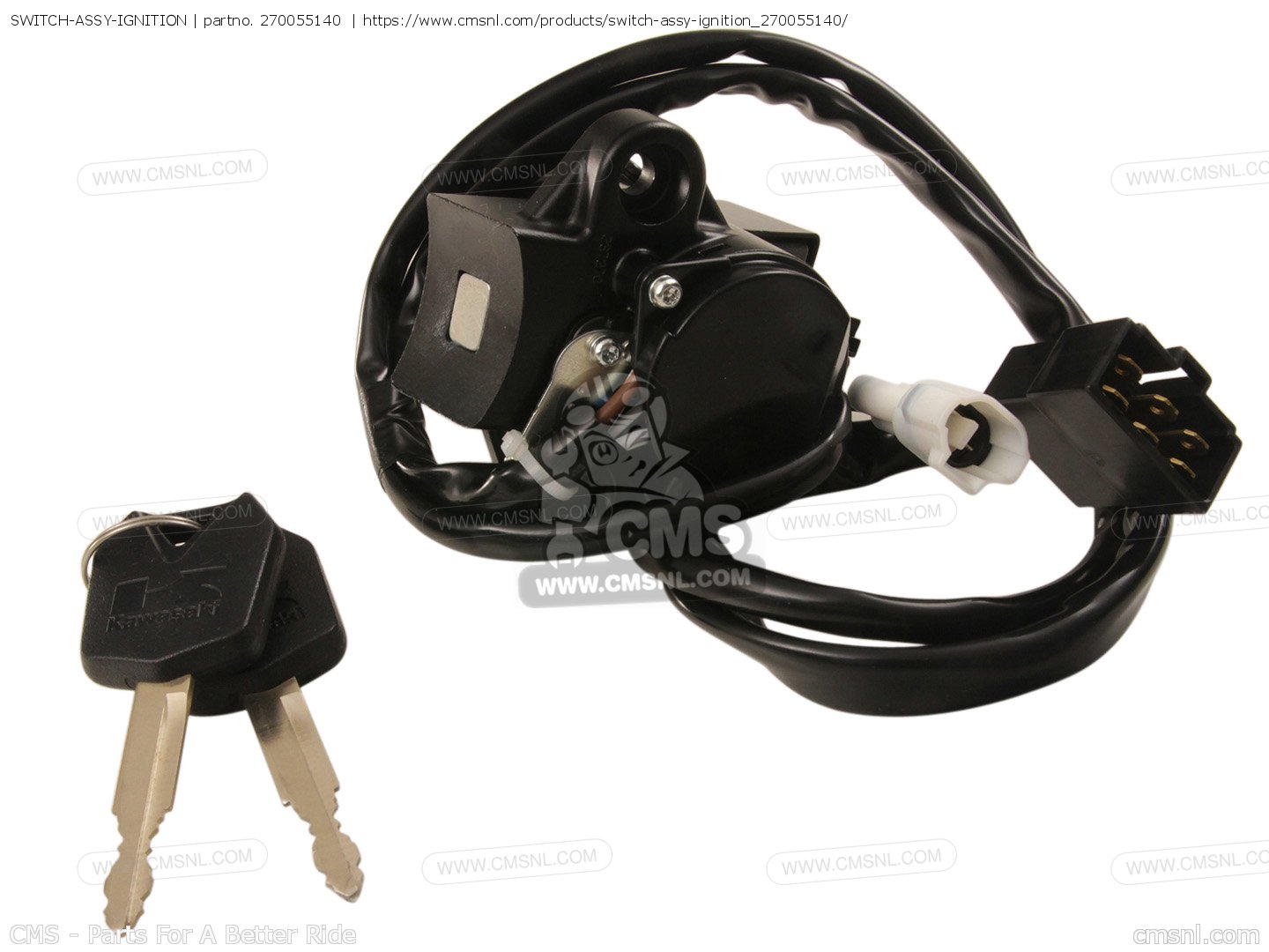 270055140: Switch-assy-ignition Kawasaki - buy the 27005-5140 at CMSNL