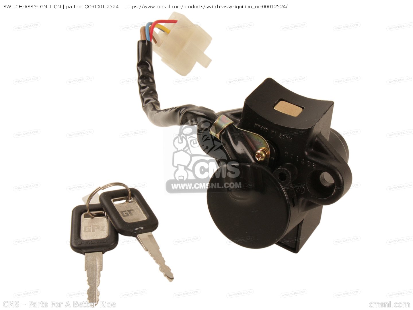 OC-0001.2524: Switch-assy-ignition Kawasaki , an alternative for 27005 ...