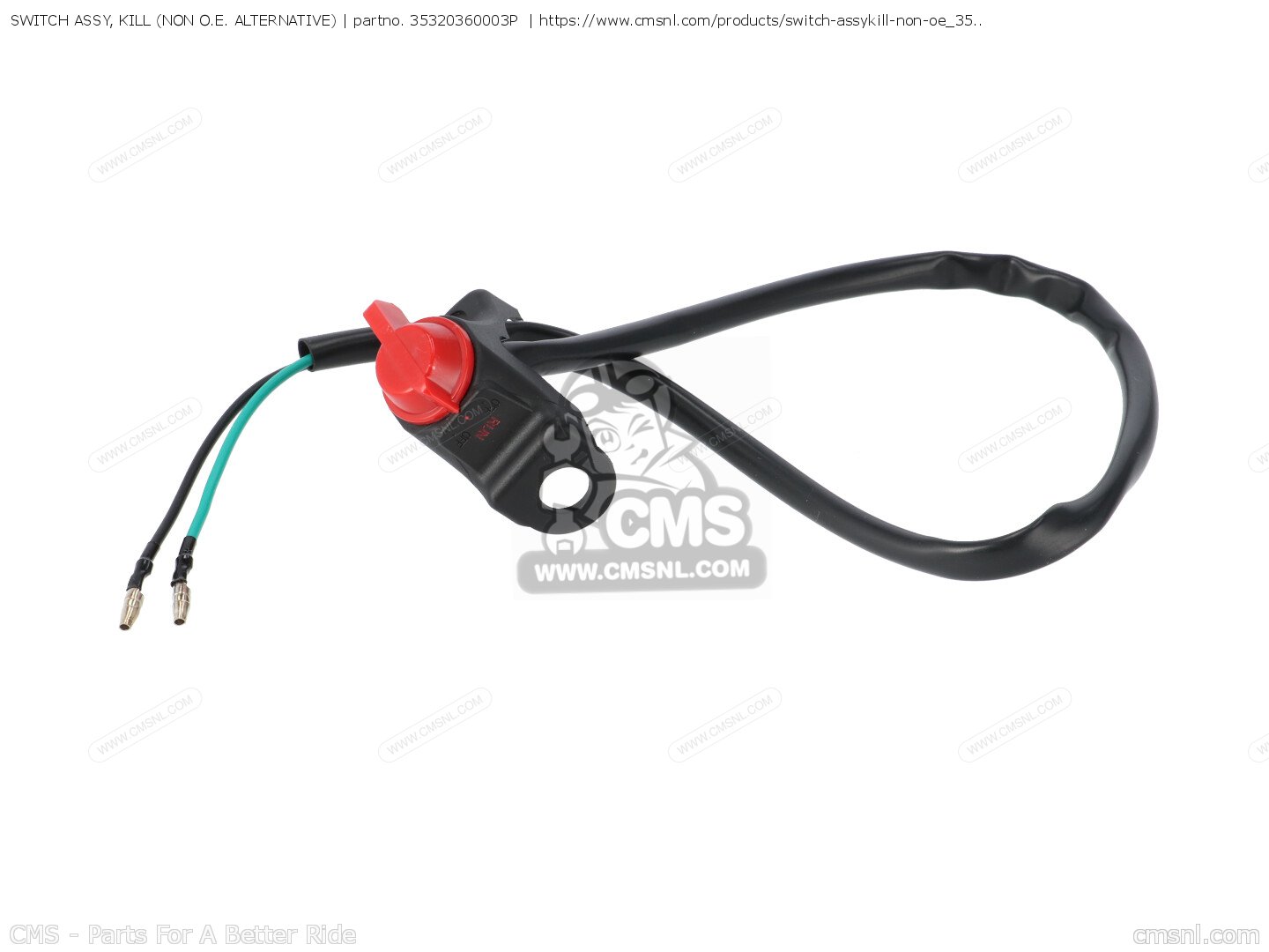 35320360003P: SWITCH ASSY, KILL (NON O.E. ALTERNATIVE) Honda - buy the ...