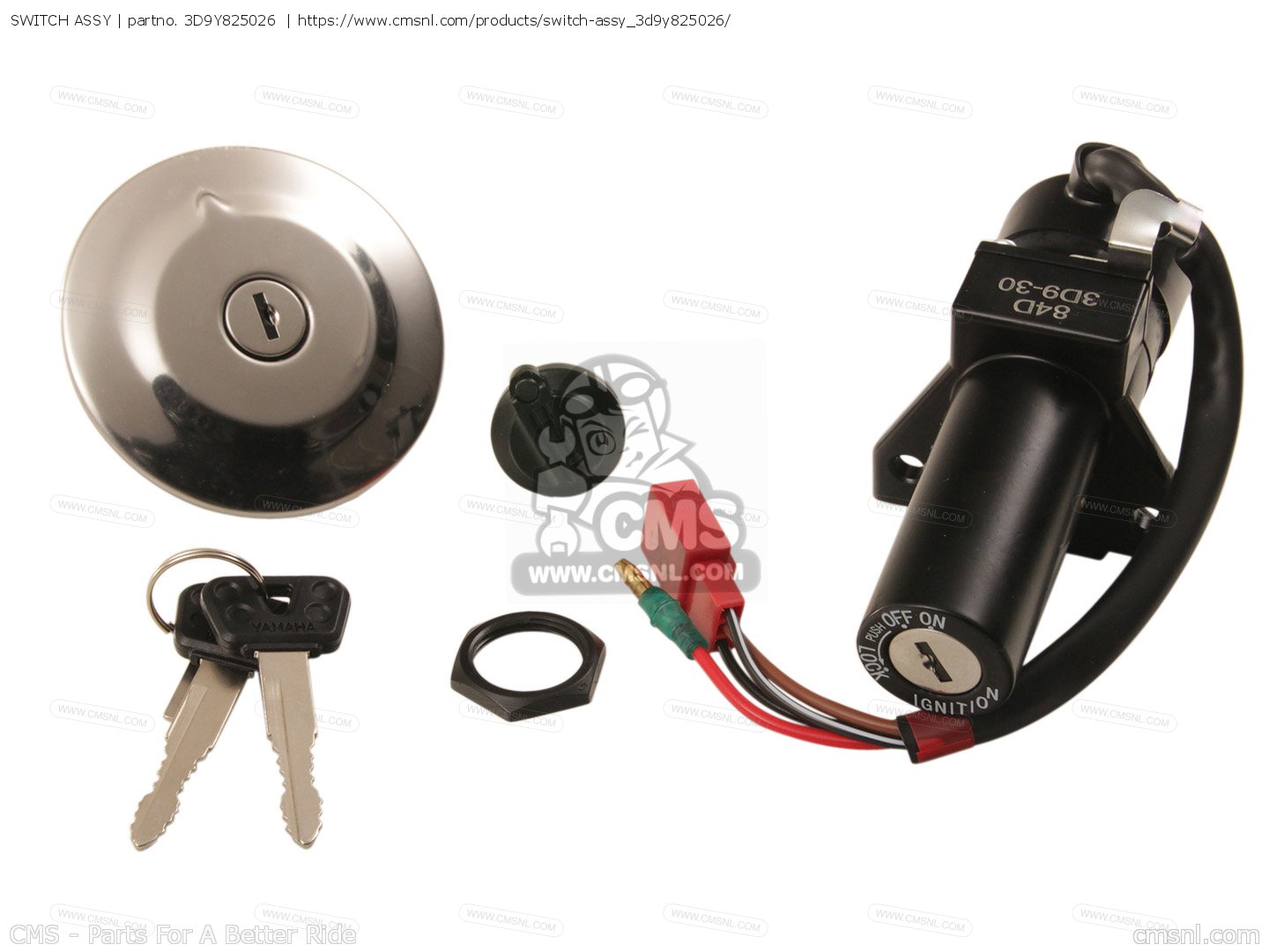 3D9Y825026: SWITCH ASSY Yamaha - buy the 3D9-Y8250-26-00 at CMSNL