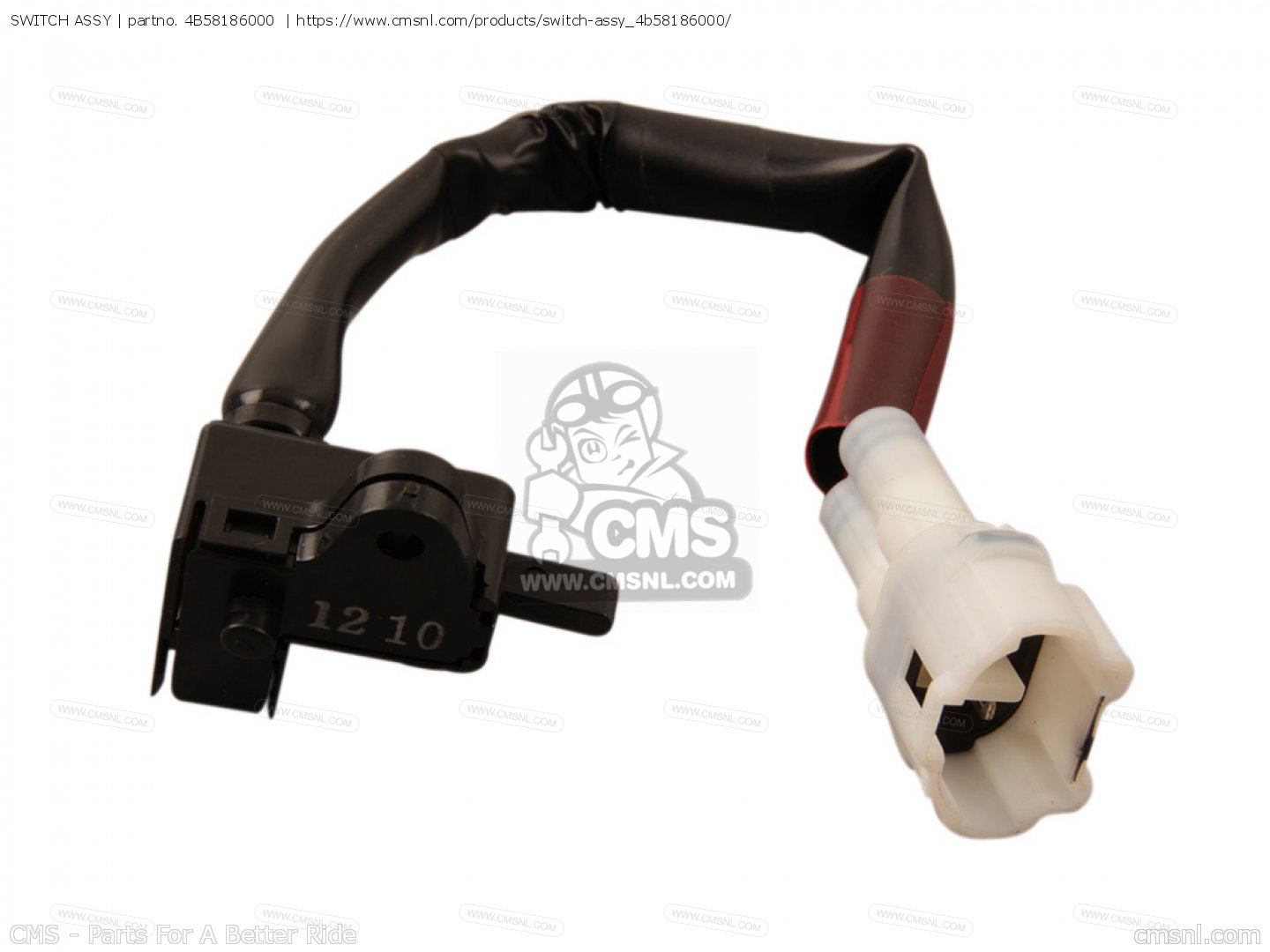 4B58186000: SWITCH ASSY Yamaha - buy the 4B5-81860-00-00 at CMSNL