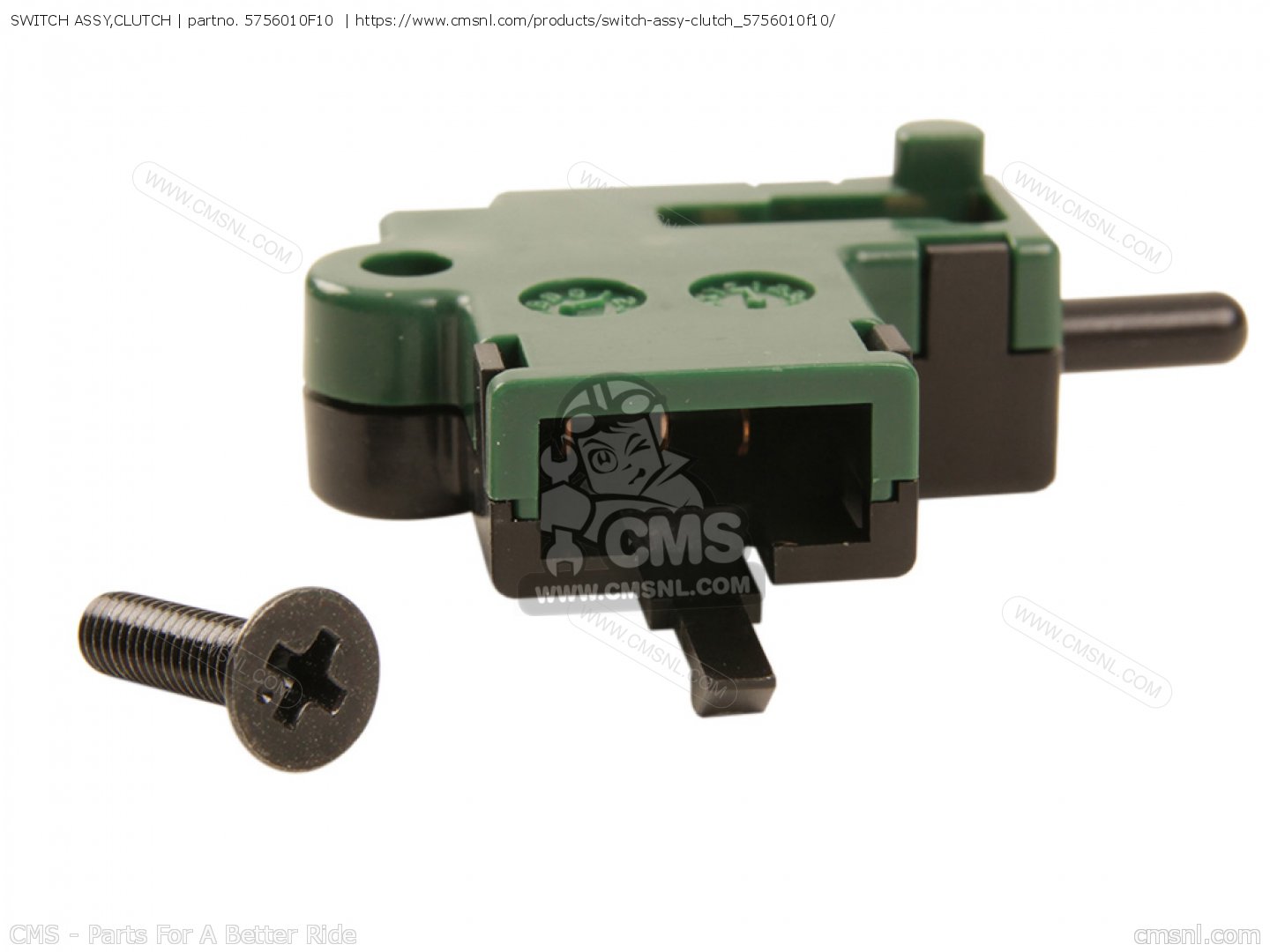 5756010F10: Switch Assy,clutch Suzuki - buy the 57560-10F10 at CMSNL