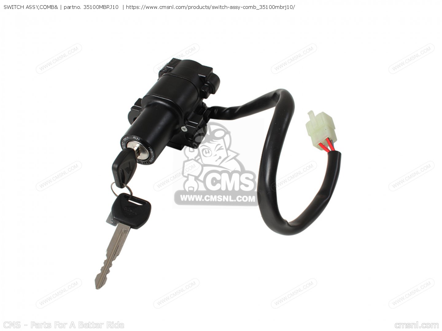 35100MBRJ10: SWITCH ASSY,COMB& Honda - buy the 35100-MBR-J10 at CMSNL