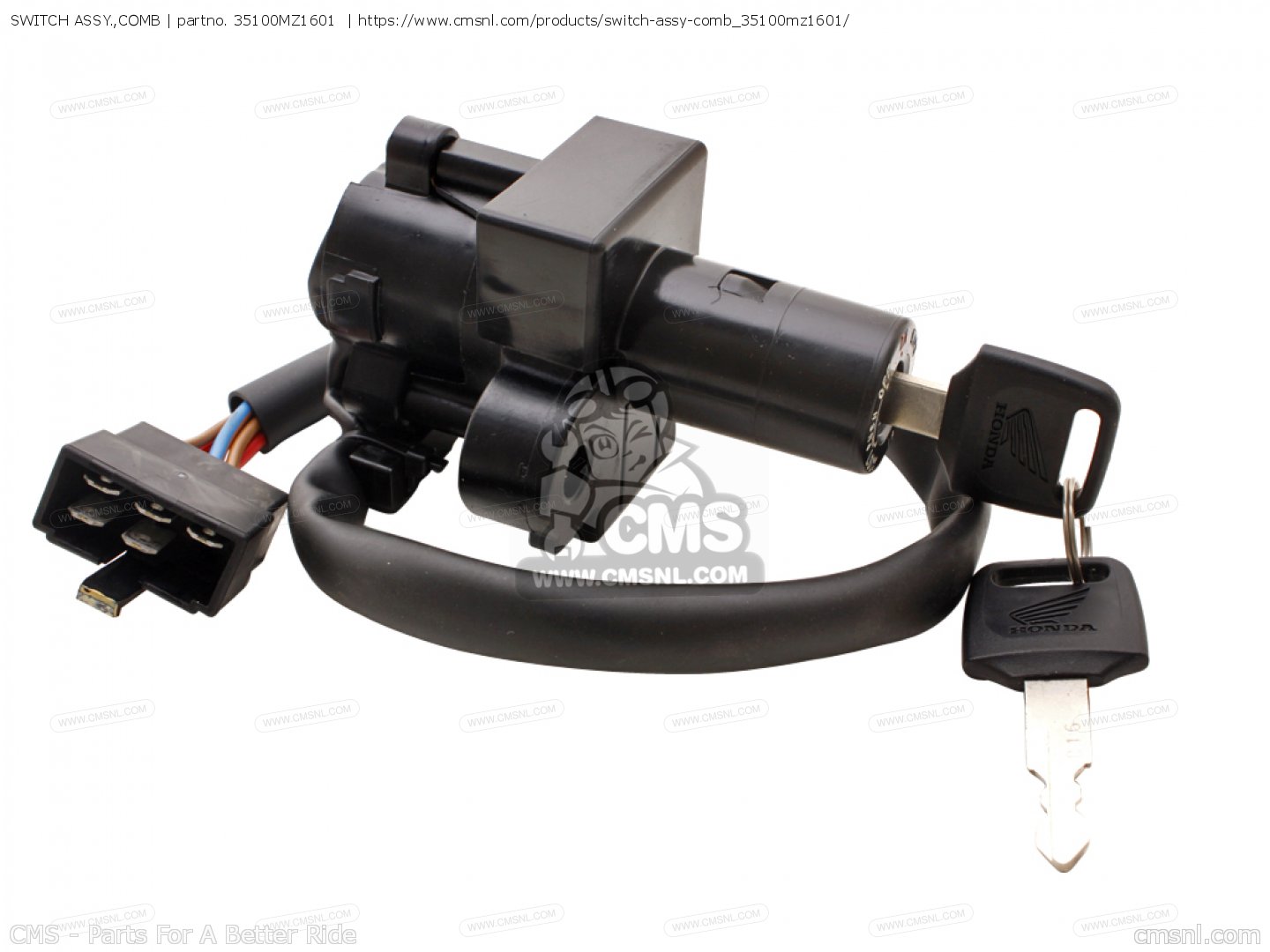 35100MZ1601: SWITCH ASSY.,COMB Honda - buy the 35100-MZ1-601 at CMSNL