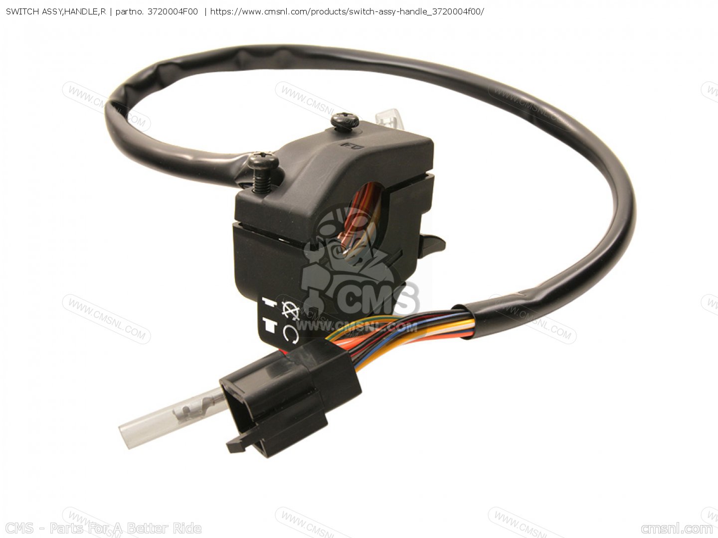 3720004F00: SWITCH ASSY,HANDLE,R Suzuki - buy the 37200-04F00 at CMSNL
