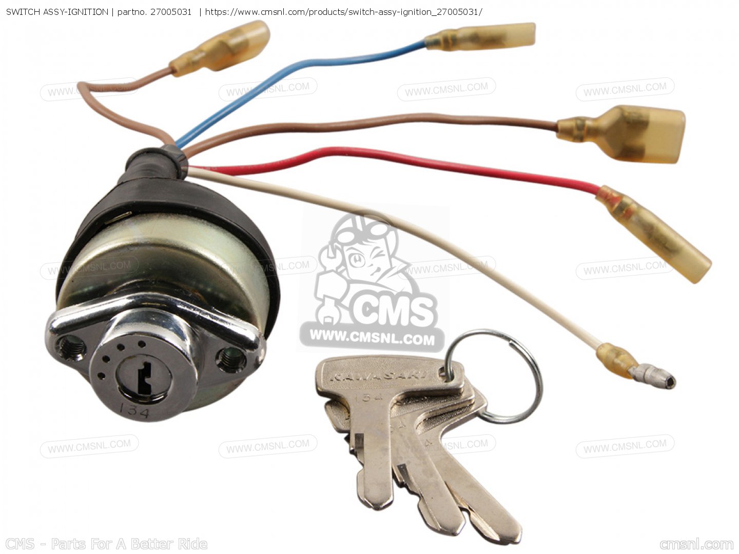 27005031: SWITCH ASSY-IGNITION Kawasaki - buy the 27005-031 at CMSNL