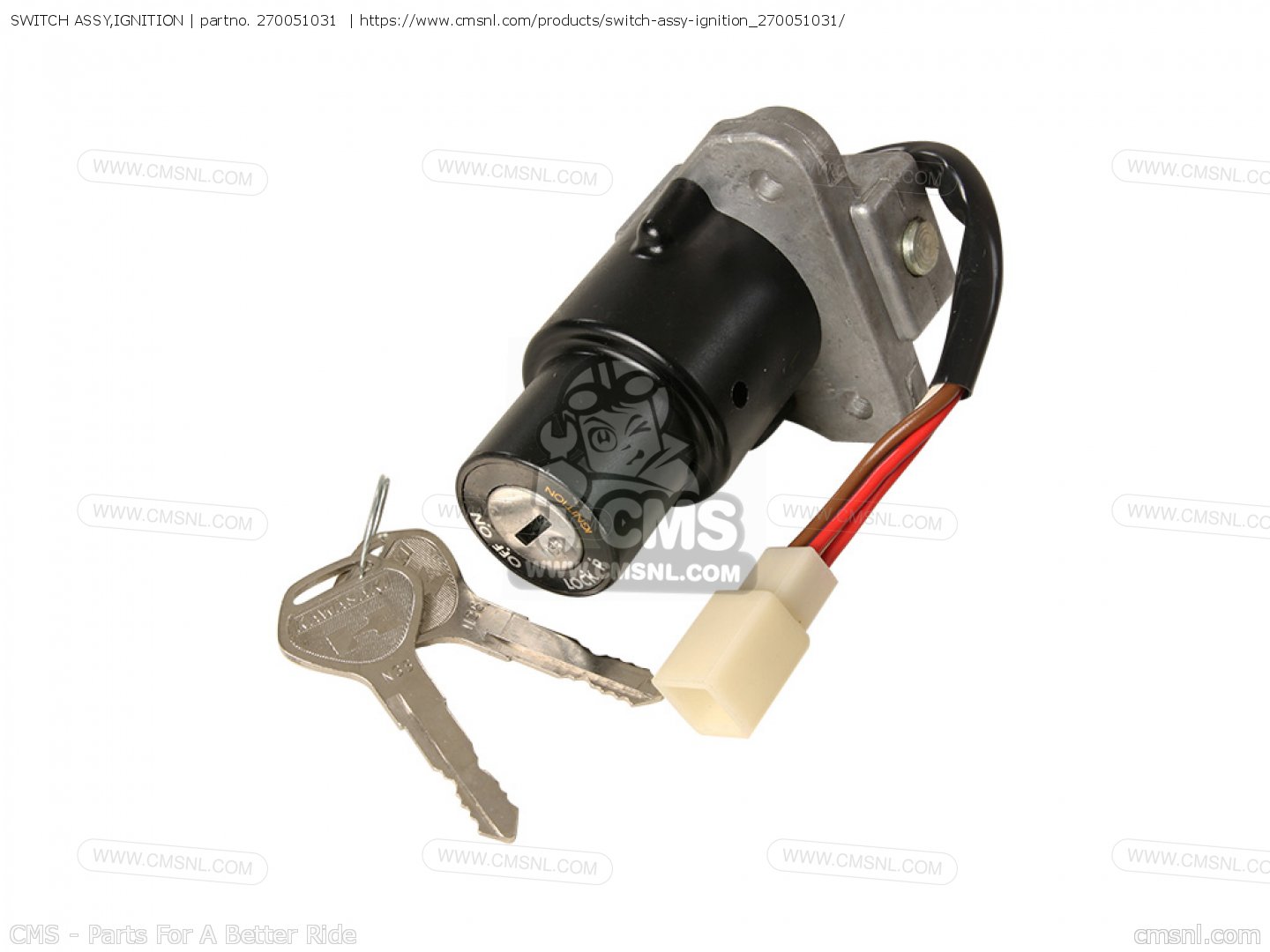 SWITCH ASSY,IGNITION for KZ400C1 1978 UNITED KINGDOM - order at CMSNL