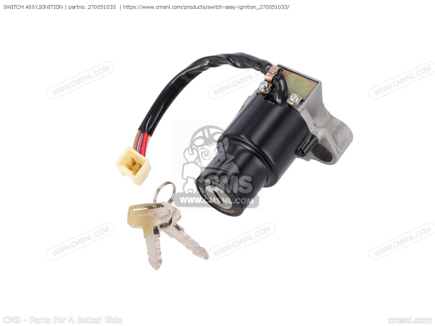 270051033: SWITCH ASSY,IGNITION Kawasaki - buy the 27005-1033 at CMSNL