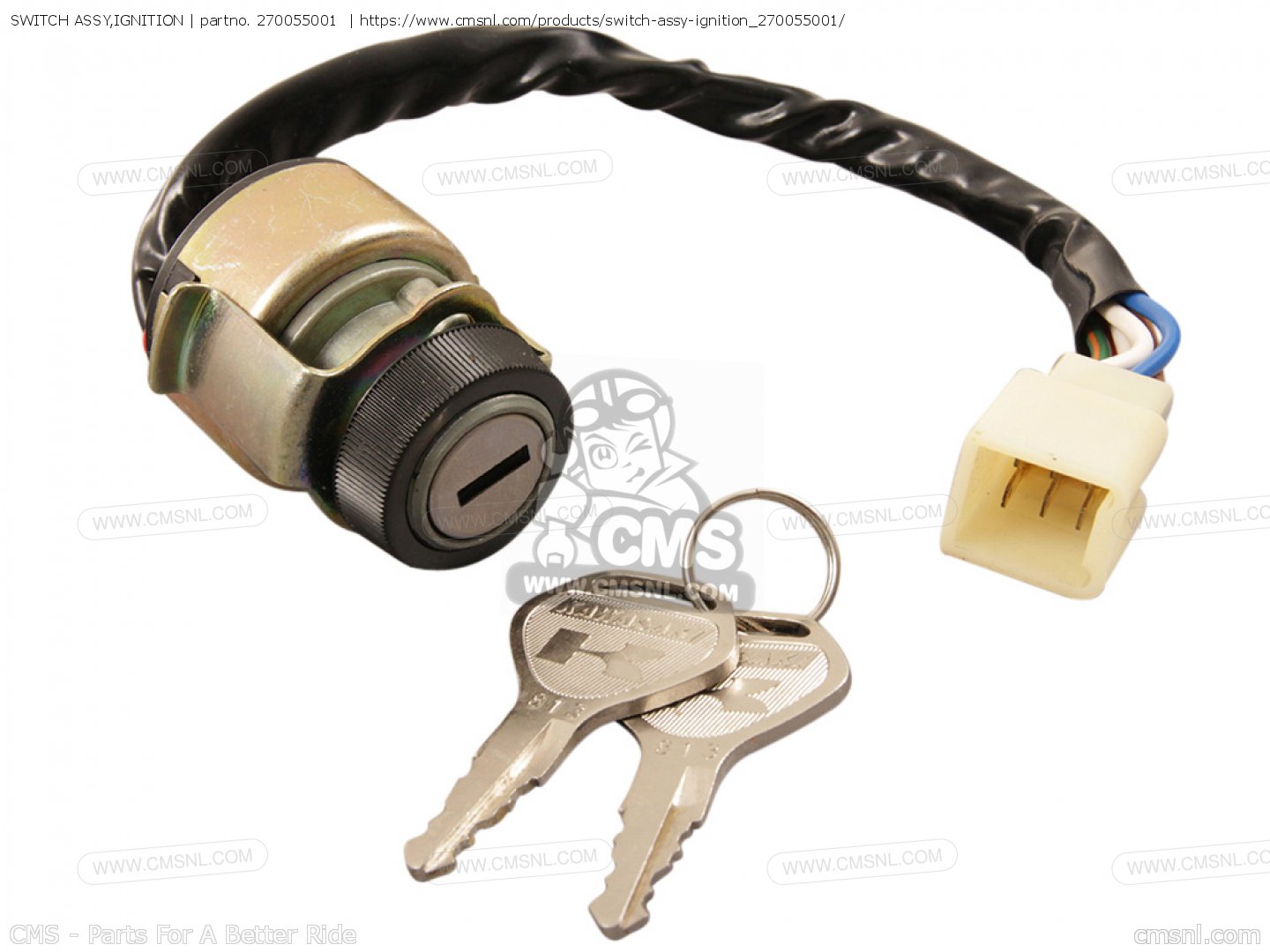 270055001: SWITCH ASSY,IGNITION Kawasaki - buy the 27005-5001 at CMSNL