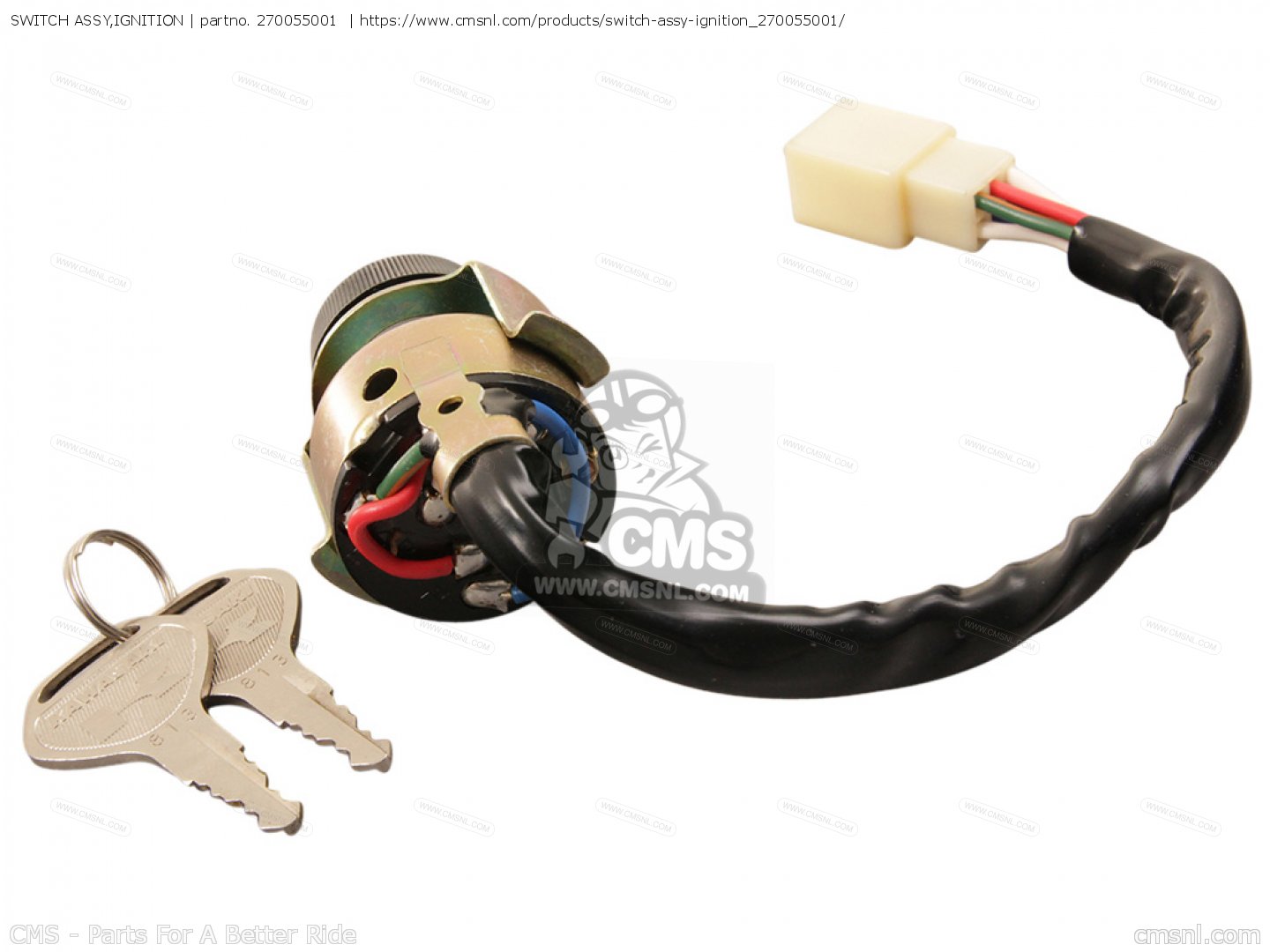 270055001: SWITCH ASSY,IGNITION Kawasaki - buy the 27005-5001 at CMSNL