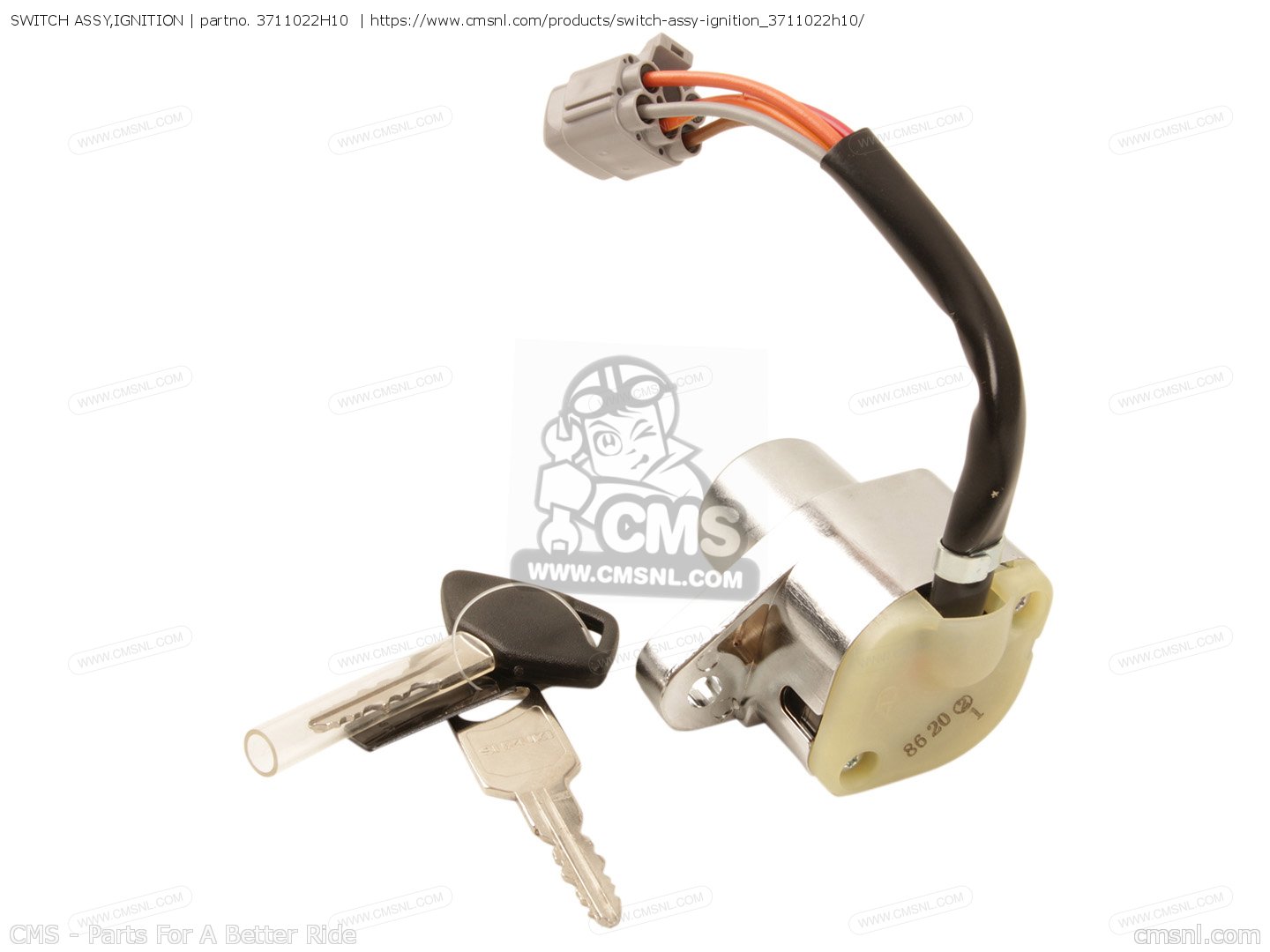 3711022H10: Switch Assy,ignition Suzuki - buy the 37110-22H10 at CMSNL