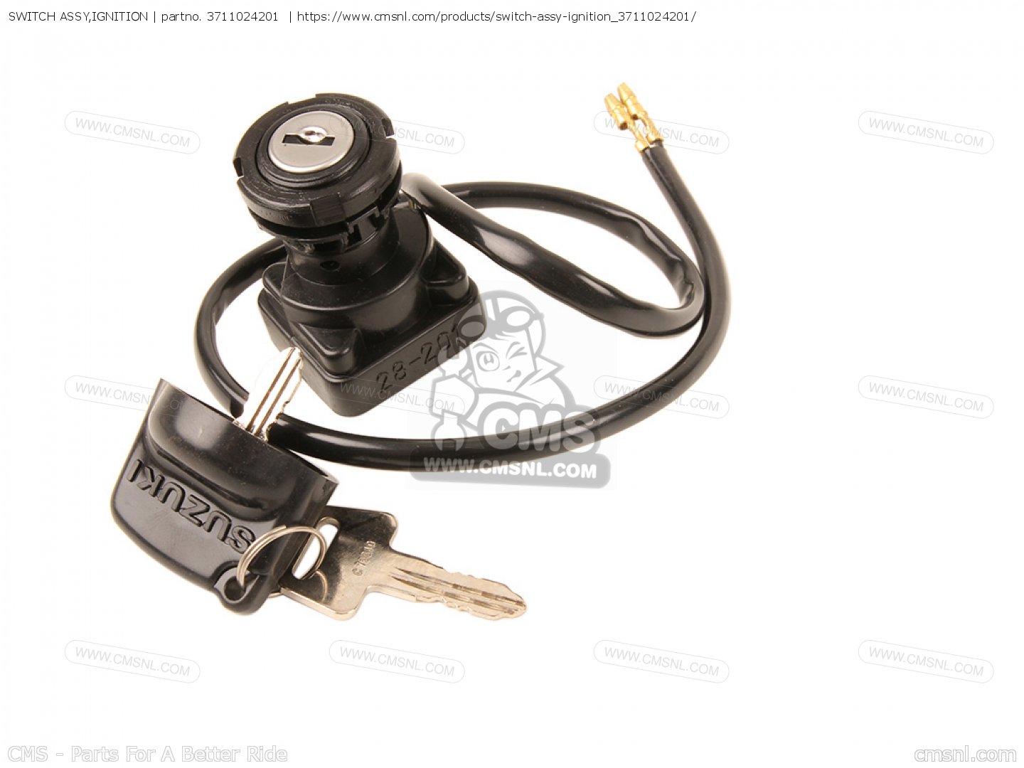 3711024201: SWITCH ASSY,IGNITION Suzuki - buy the 37110-24201 at CMSNL
