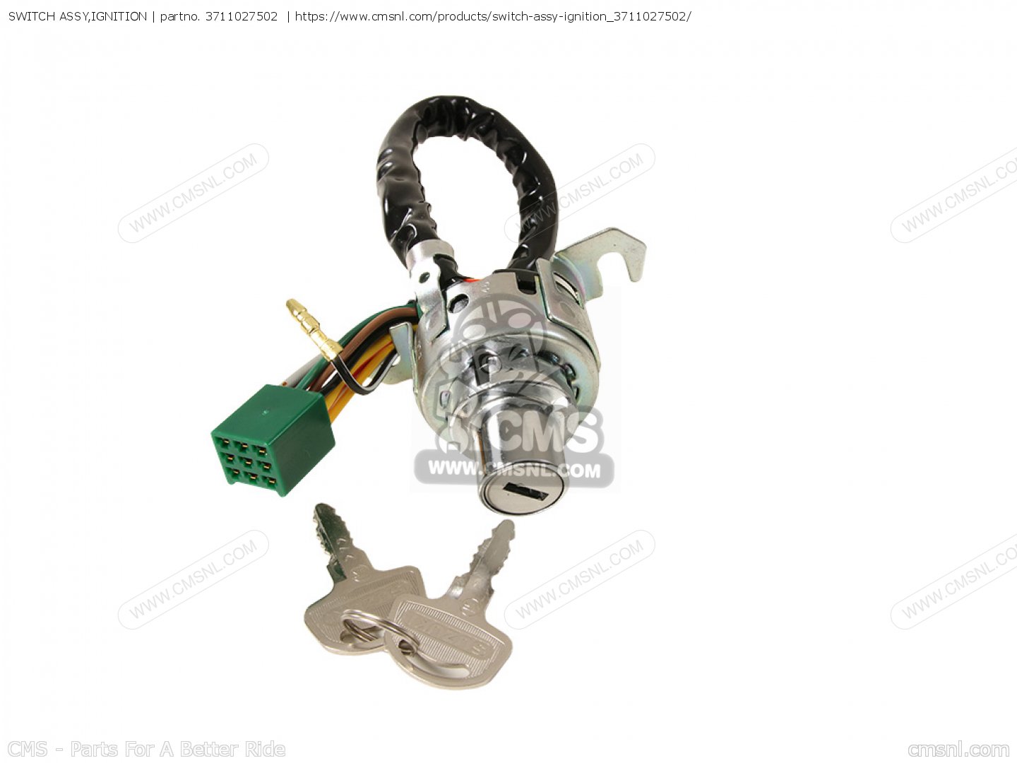 3711027502: SWITCH ASSY,IGNITION Suzuki - buy the 37110-27502 at CMSNL