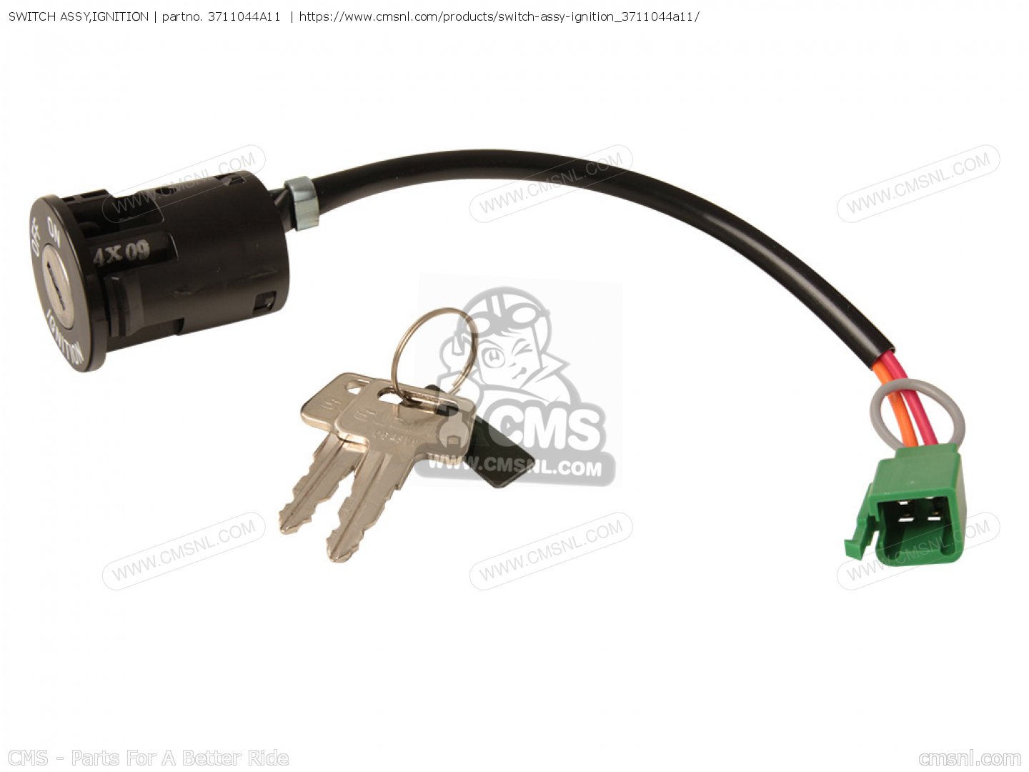 3711044A11: SWITCH ASSY,IGNITION Suzuki - buy the 37110-44A11 at CMSNL