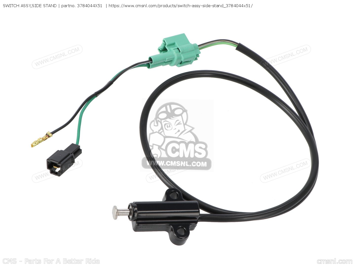 3784044X51: SWITCH ASSY,SIDE STAND Suzuki - buy the 37840-44X51 at CMSNL