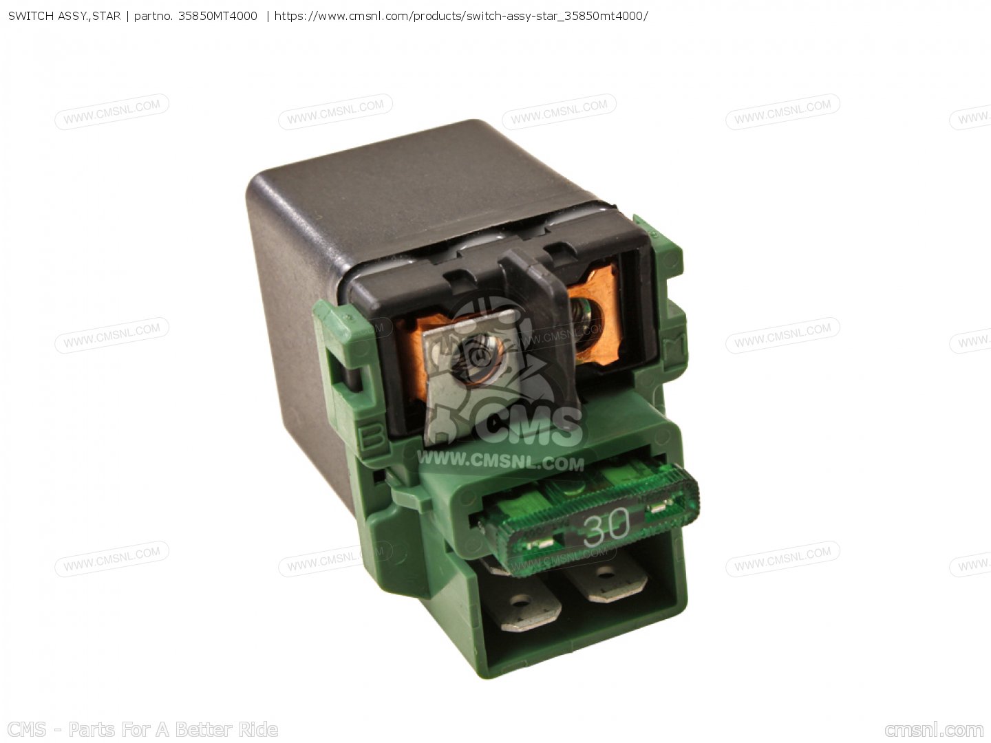 35850MT4000: SWITCH ASSY.,STAR Honda - buy the 35850-MT4-000 at CMSNL
