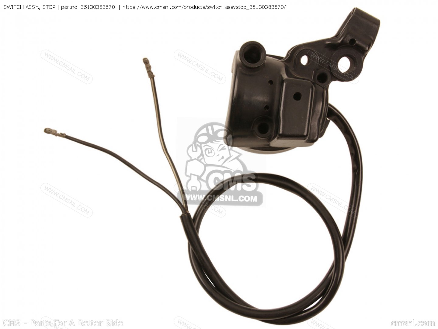 SWITCH ASSY., STOP for CB125S 1978 USA - order at CMSNL