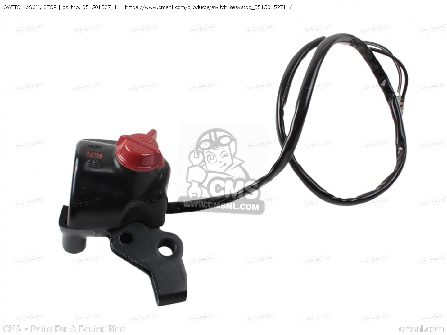 SWITCH ASSY., STOP for XL75 1978 USA - order at CMSNL