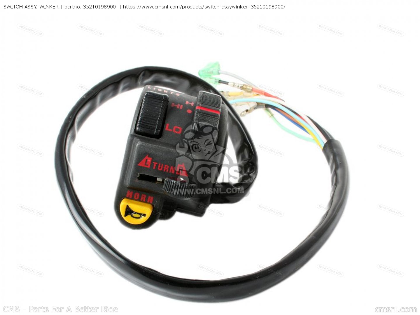 SWITCH ASSY, WINKER for CD100SS HERO INDIA - order at CMSNL