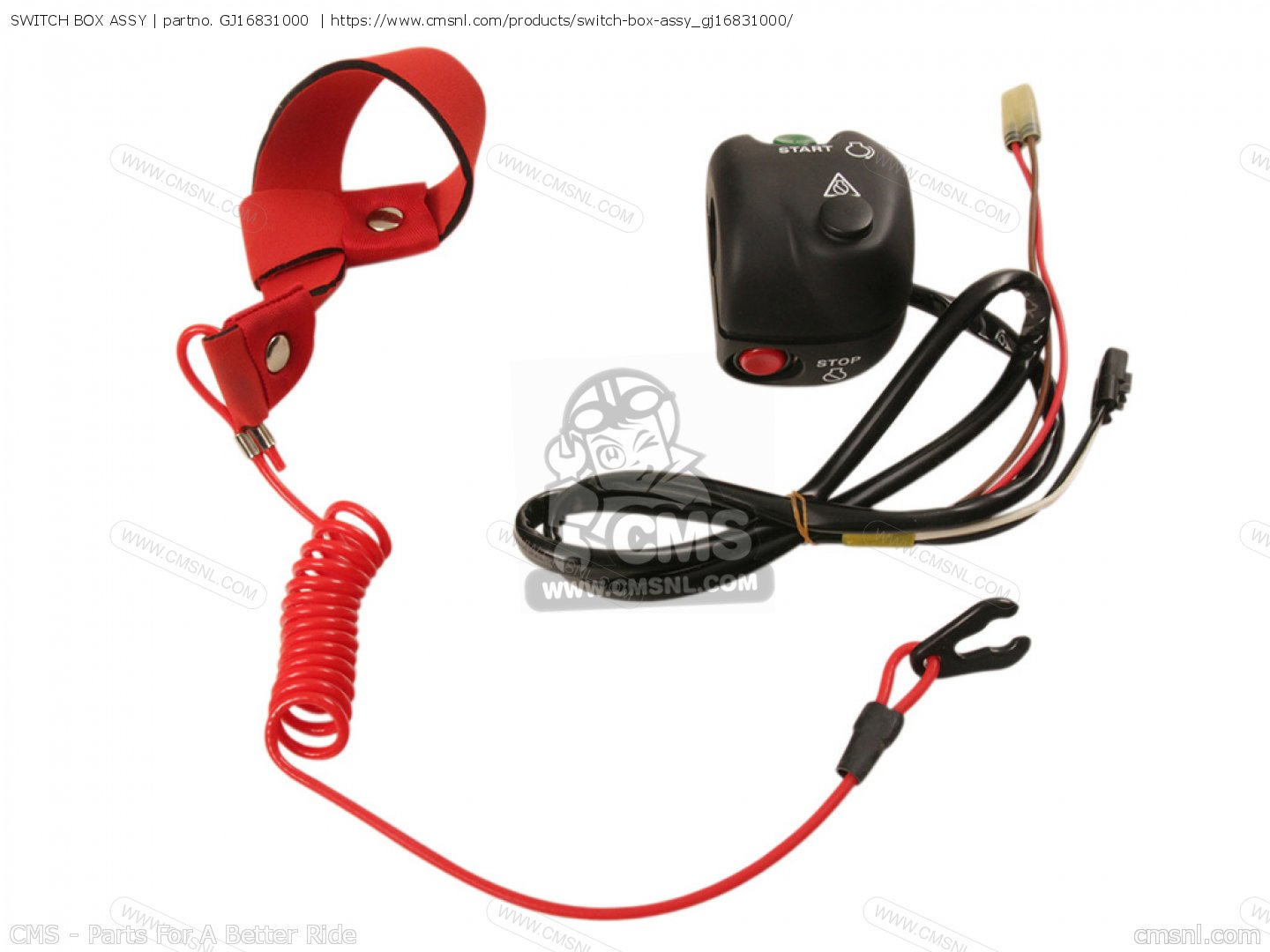 GJ16831000: Switch Box Assy Yamaha - buy the GJ1-68310-00 at CMSNL