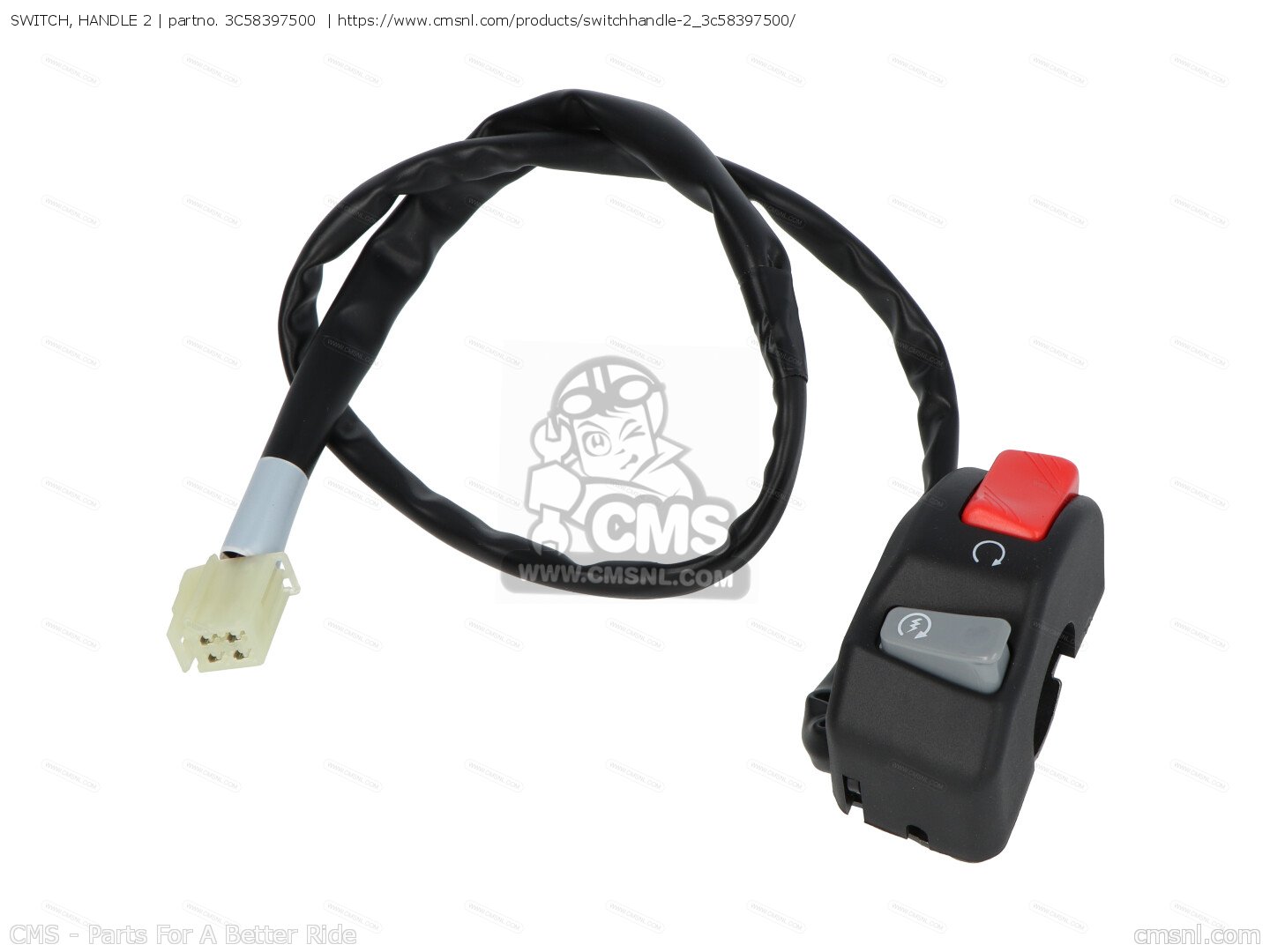 3C58397500: SWITCH, HANDLE 2 Yamaha - buy the 3C5-83975-00-00 at CMSNL