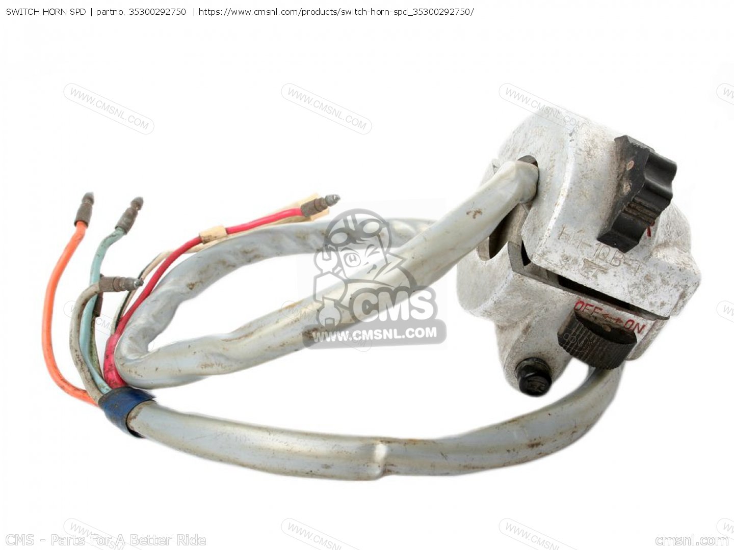 35300292750: SWITCH HORN SPD Honda - buy the 35300-292-750 at CMSNL