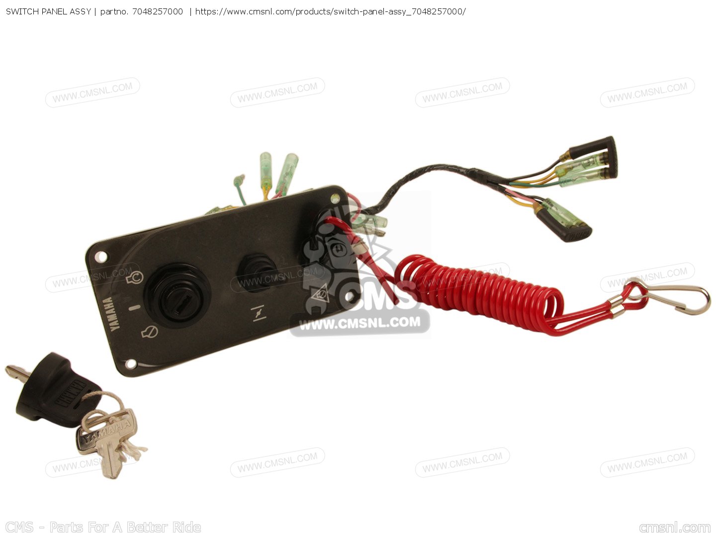 7048257000: SWITCH PANEL ASSY Yamaha - buy the 704-82570-00-00 at CMSNL