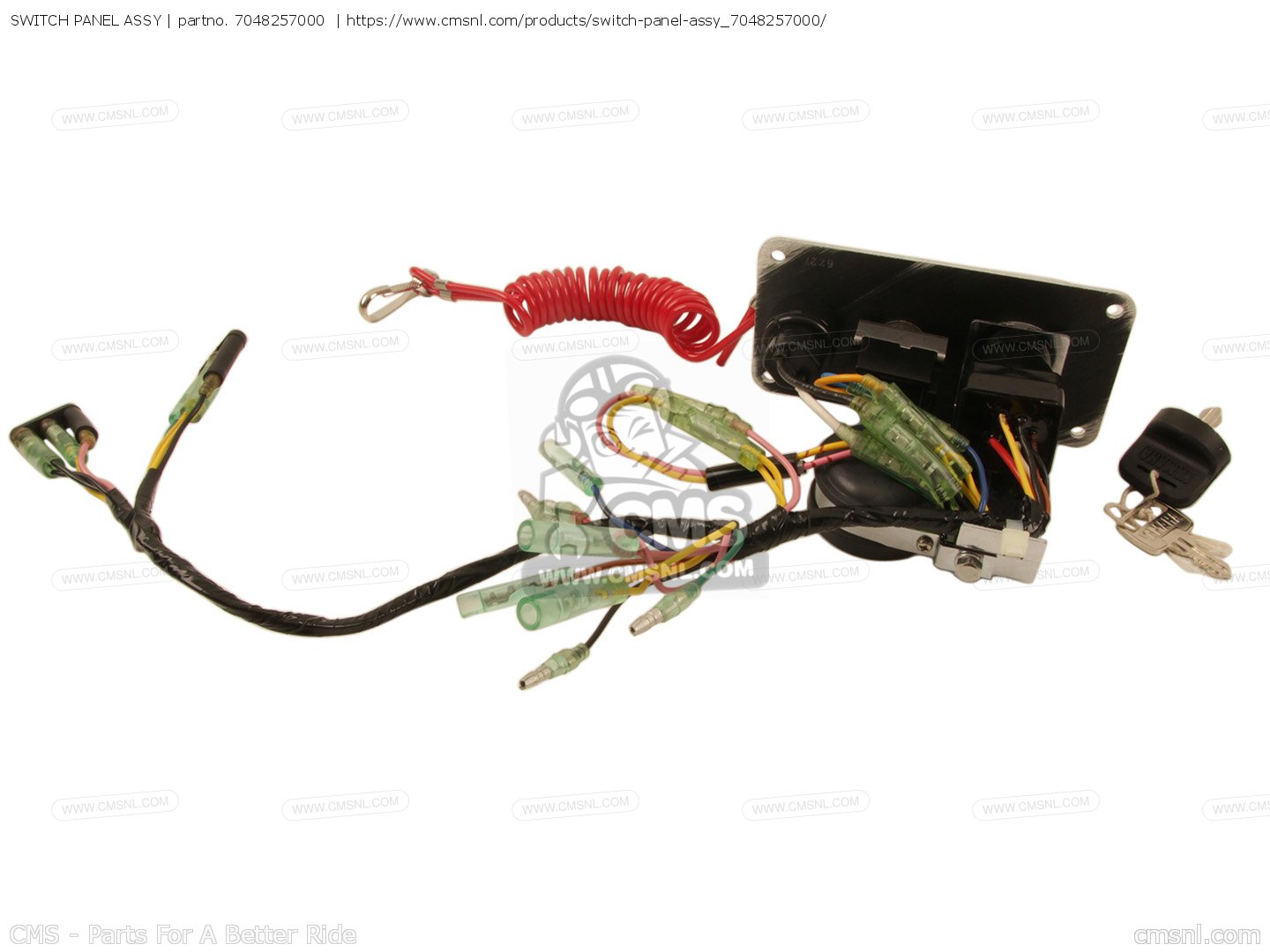 7048257000: SWITCH PANEL ASSY Yamaha - buy the 704-82570-00-00 at CMSNL