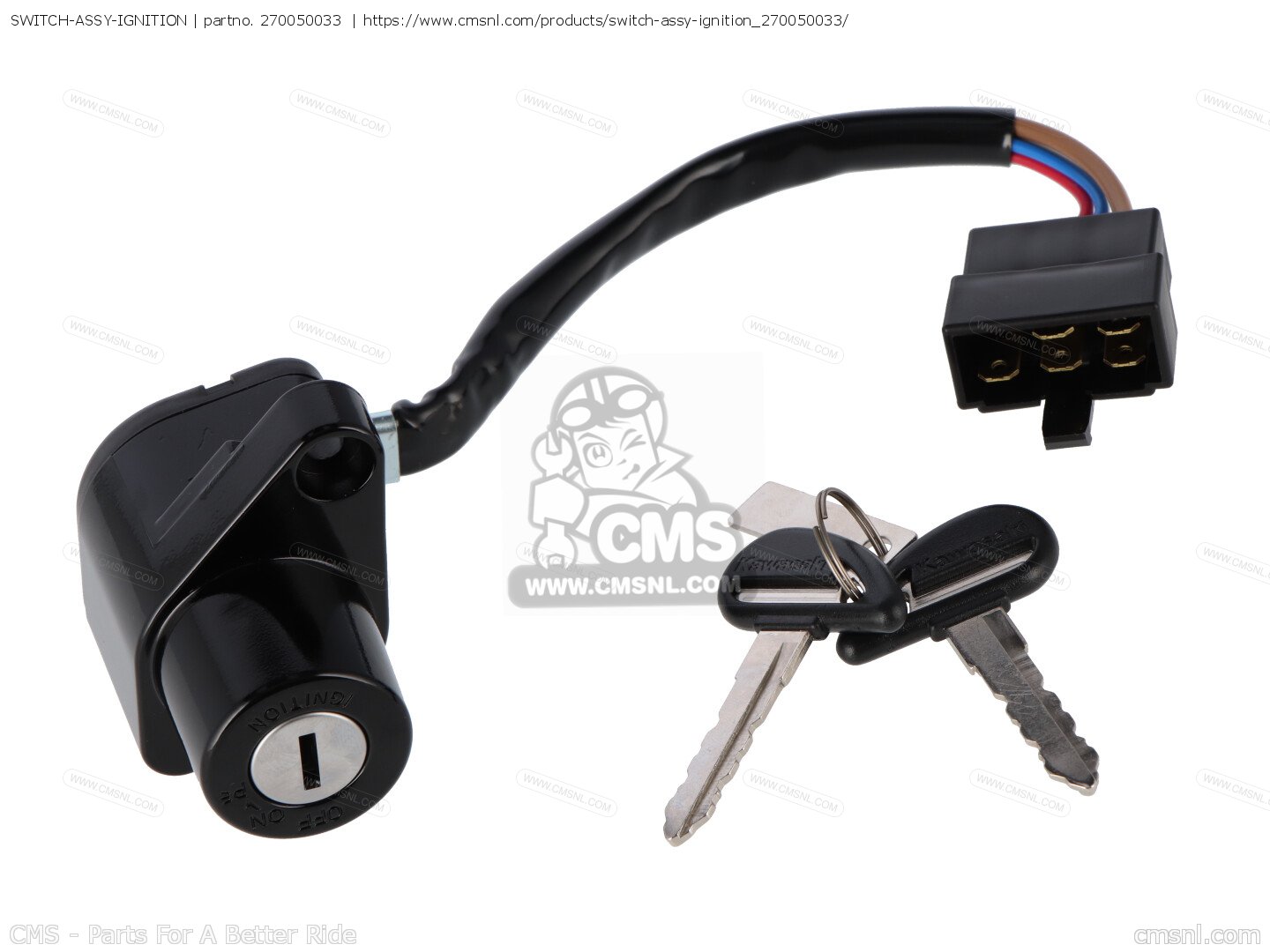 270050033: SWITCH-ASSY-IGNITION Kawasaki - buy the 27005-0033 at CMSNL