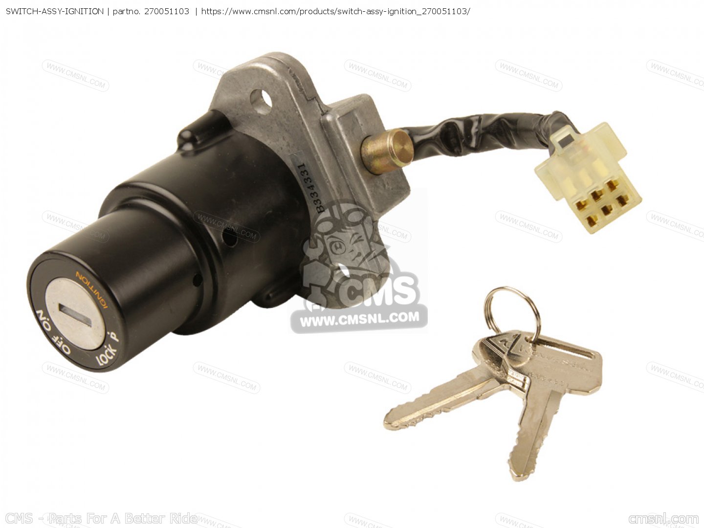 270051103: SWITCH-ASSY-IGNITION Kawasaki - koop de 27005-1103 bij CMSNL